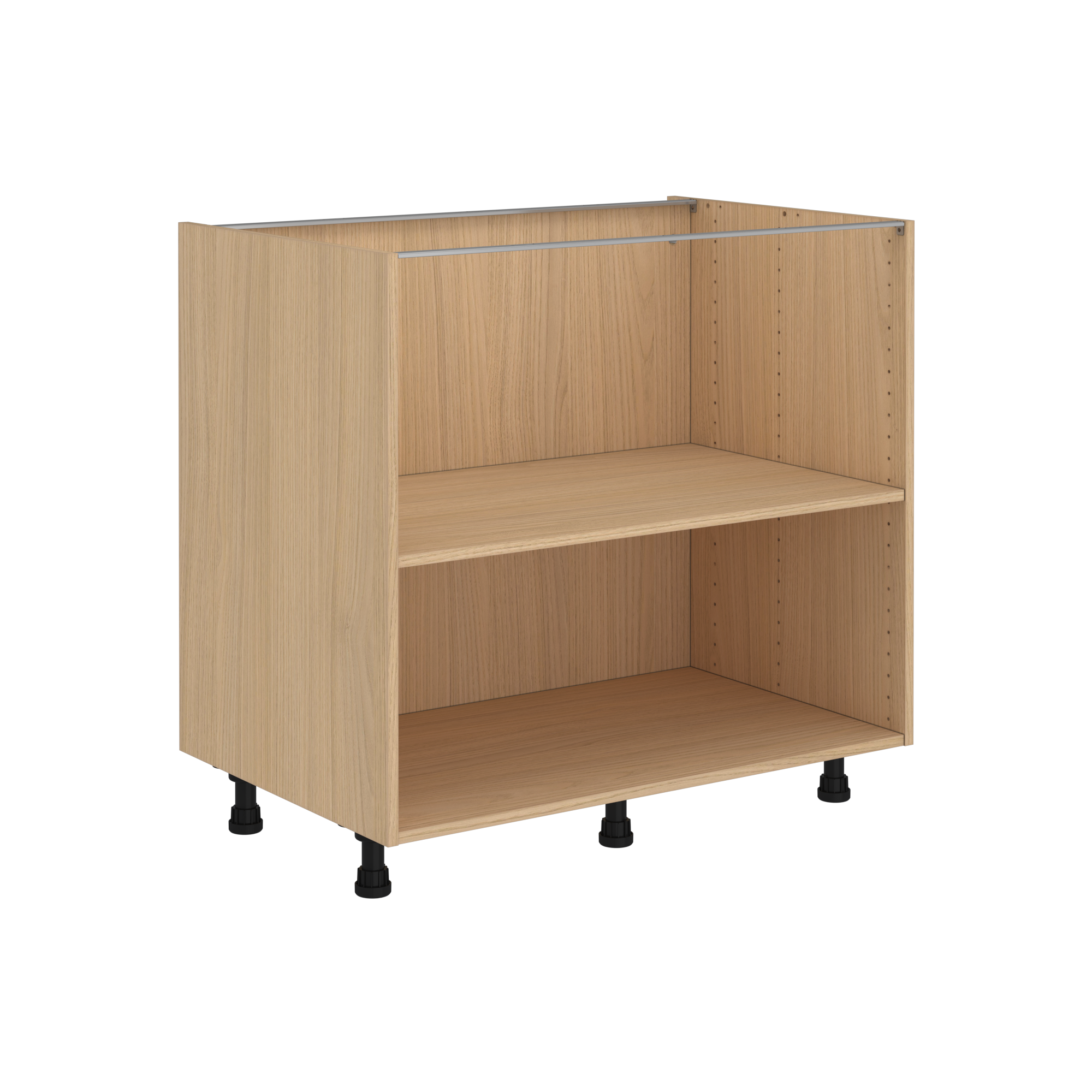 Caisson bas de cuisine DELINIA ID effet bois H.76.8 x l.90 x P.58 cm ...