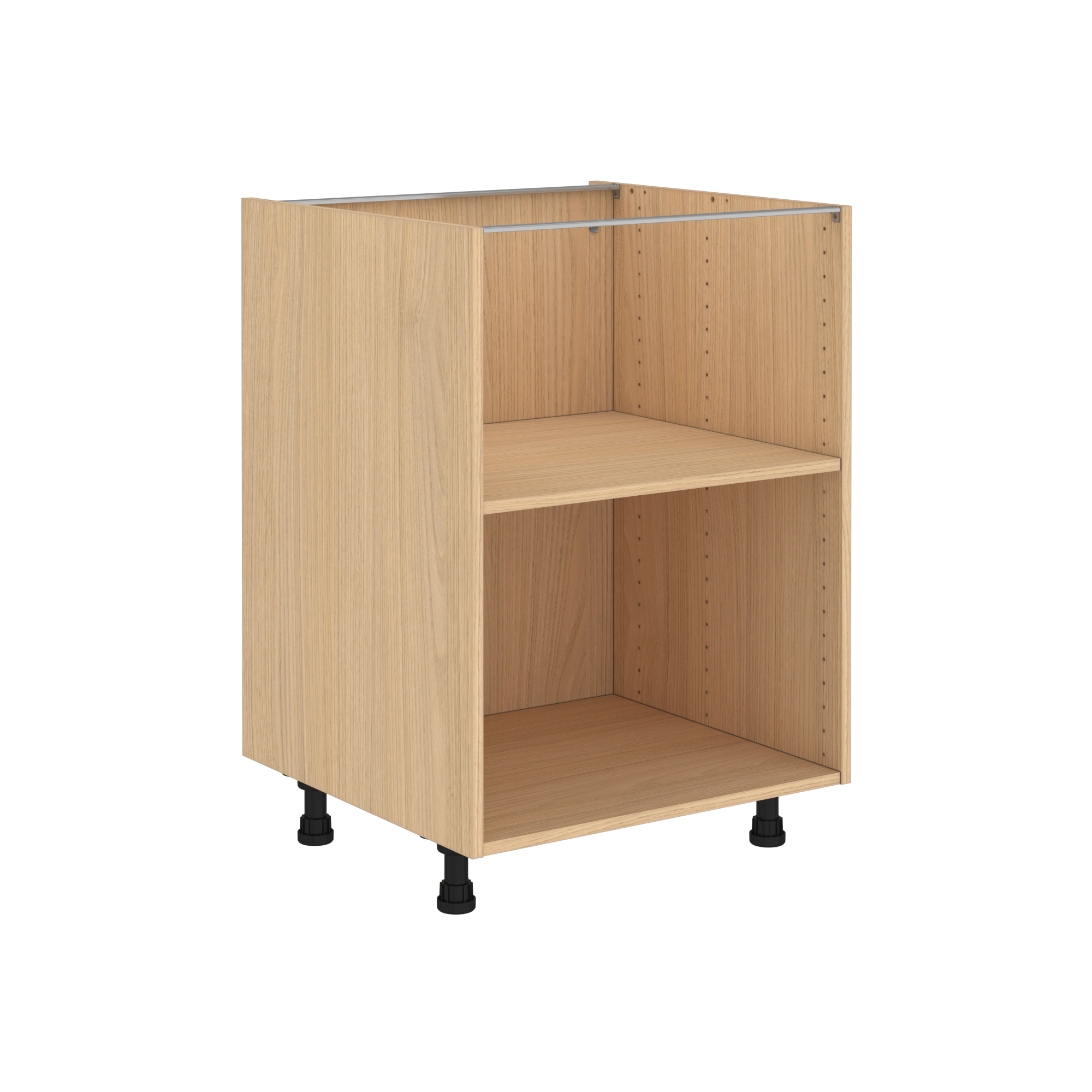 Caisson bas de cuisine DELINIA ID effet bois H.76.8 x l.60 x P.58 cm ...