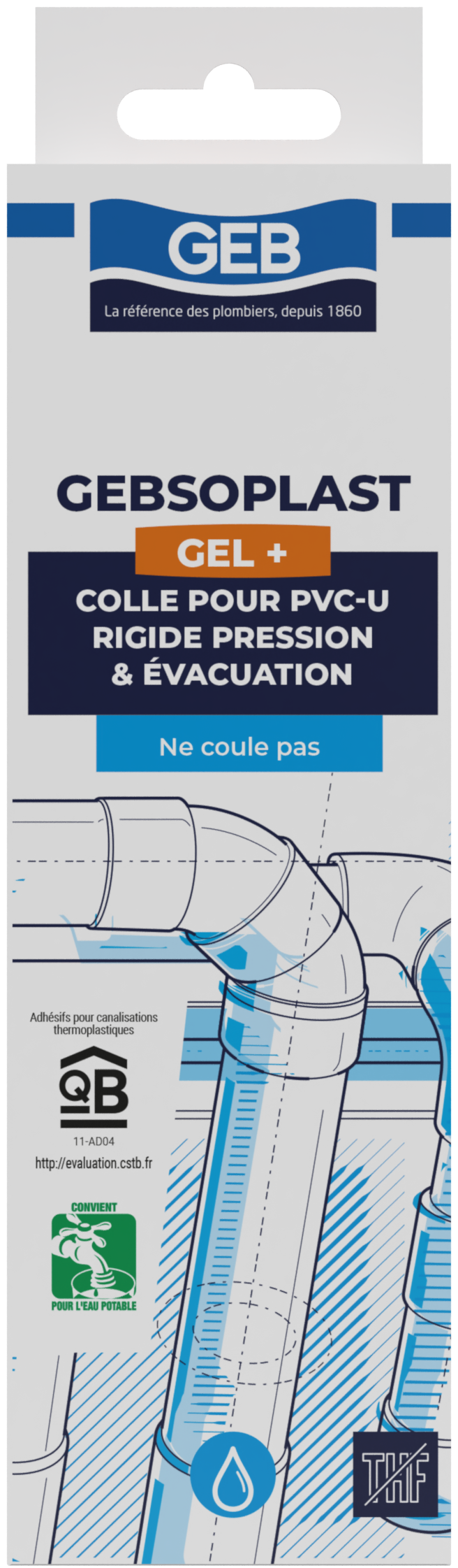 Colle PVC 125 ml Gebsoplast Gel Plus - GEB | Bricoman
