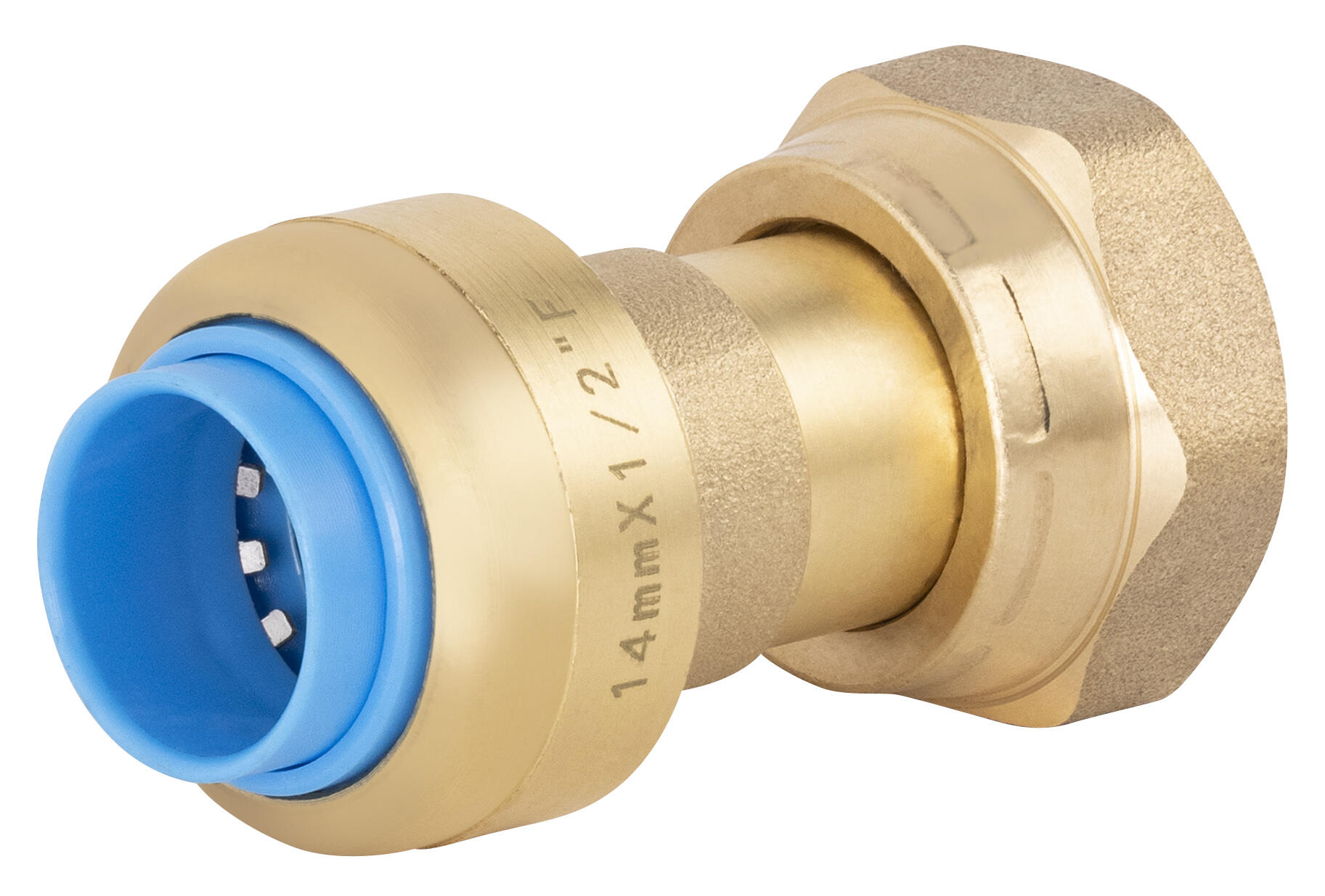 Raccord femelle écrou libre F.15X21(1/2'') universel cuivre / multicouche / PER automatique Diam ...