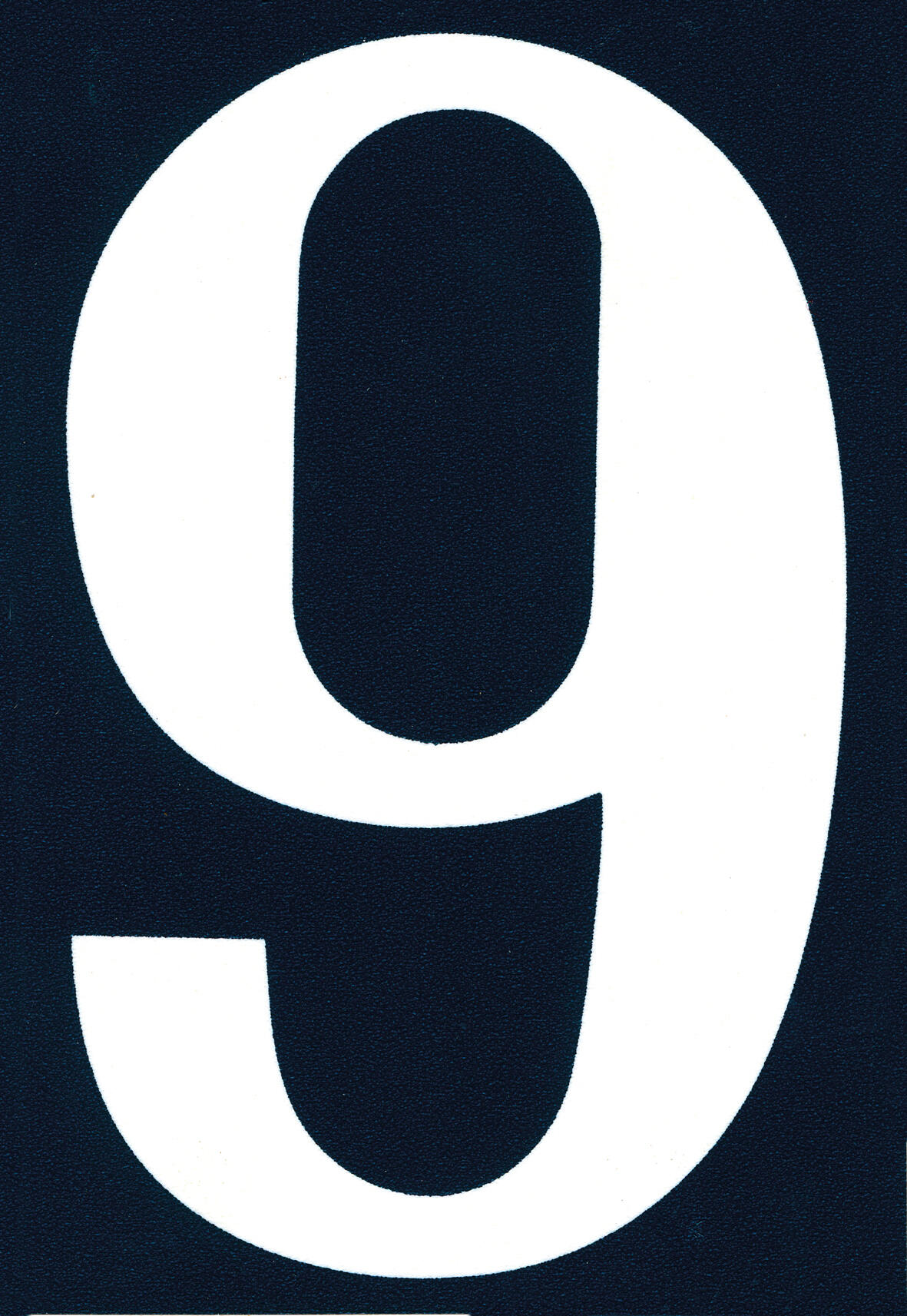 Numéro de rue "9" en PVC adhésif L.110 x l.75 mm - CHAPUIS | Bricoman