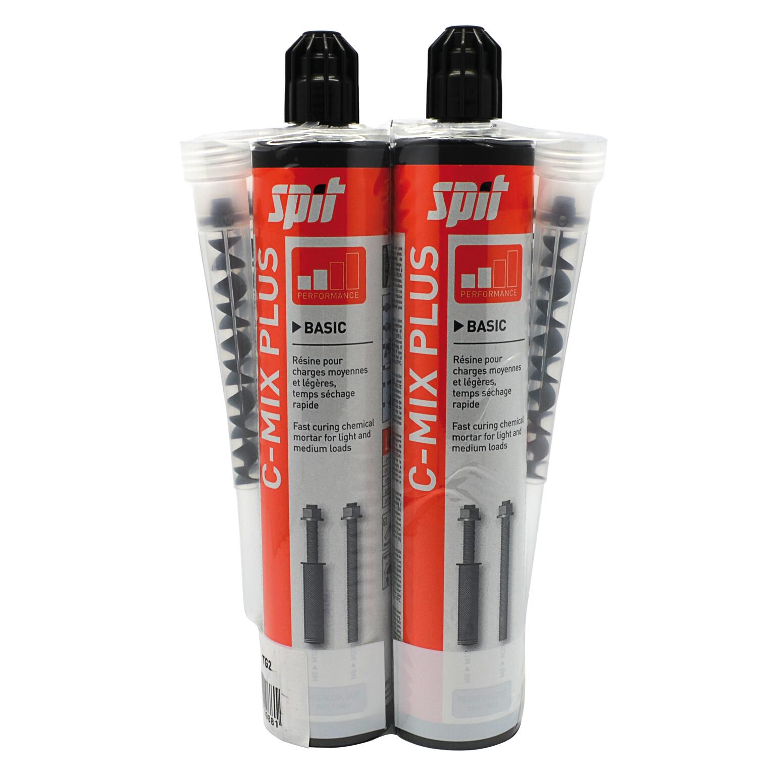 Cartouches de scellement chimique 300 ml gris CMIX x2 - SPIT | Bricoman