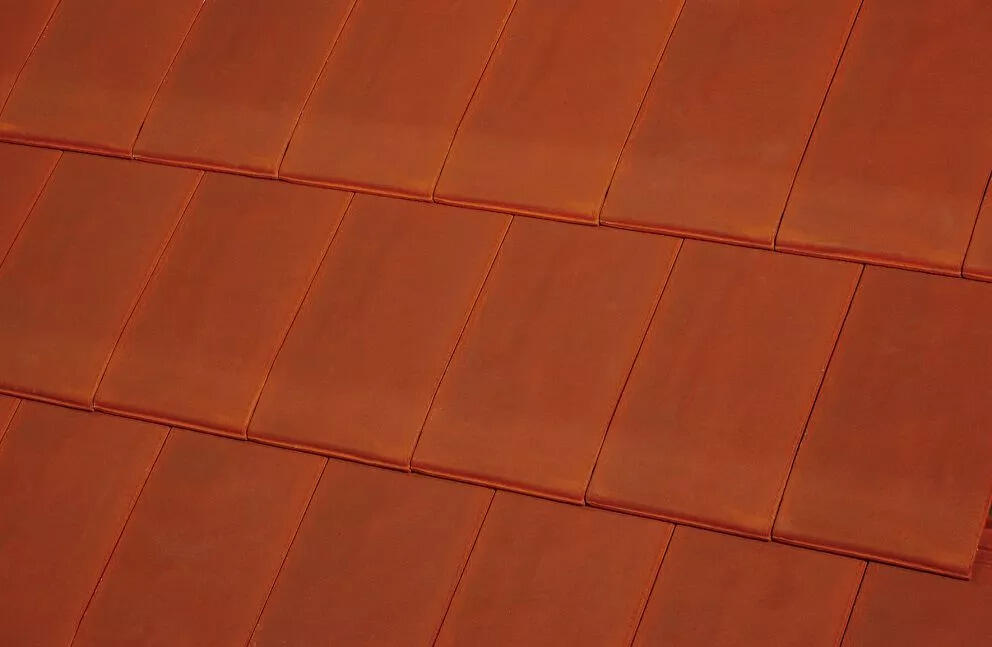 Tuile Volnay PV terre cuite rouge flamme - TERREAL | Bricoman