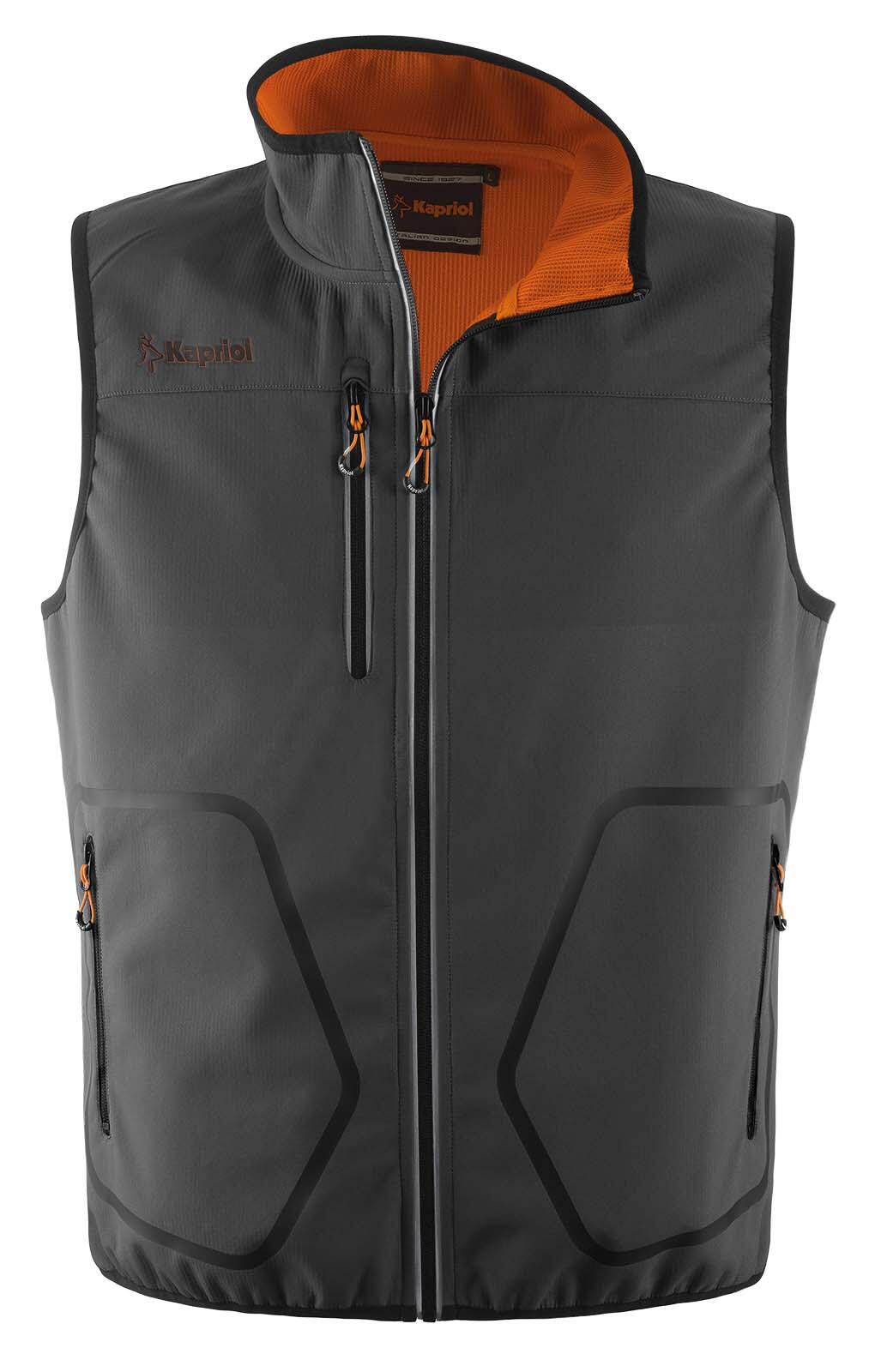 Gilet de travail sans manche Gris/Orange T.XL TECH - KAPRIOL | Bricoman