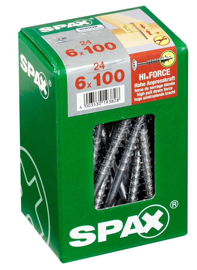 Vis de construction HI Force 6X100 Torx 24 PCS | Bricoman