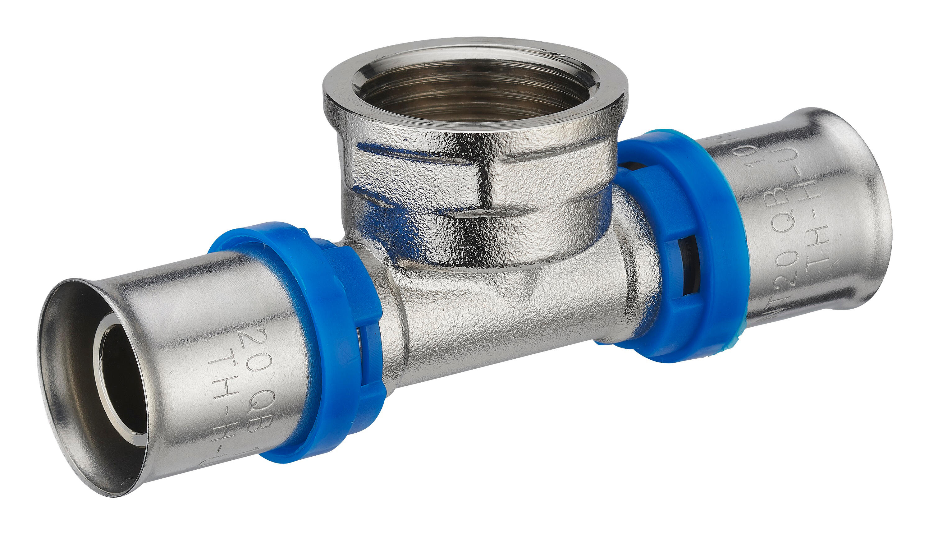 Raccord té femelle F.15x21(1/2'') multicouche à sertir Diam.16 mm - (lot de 10) | Bricoman