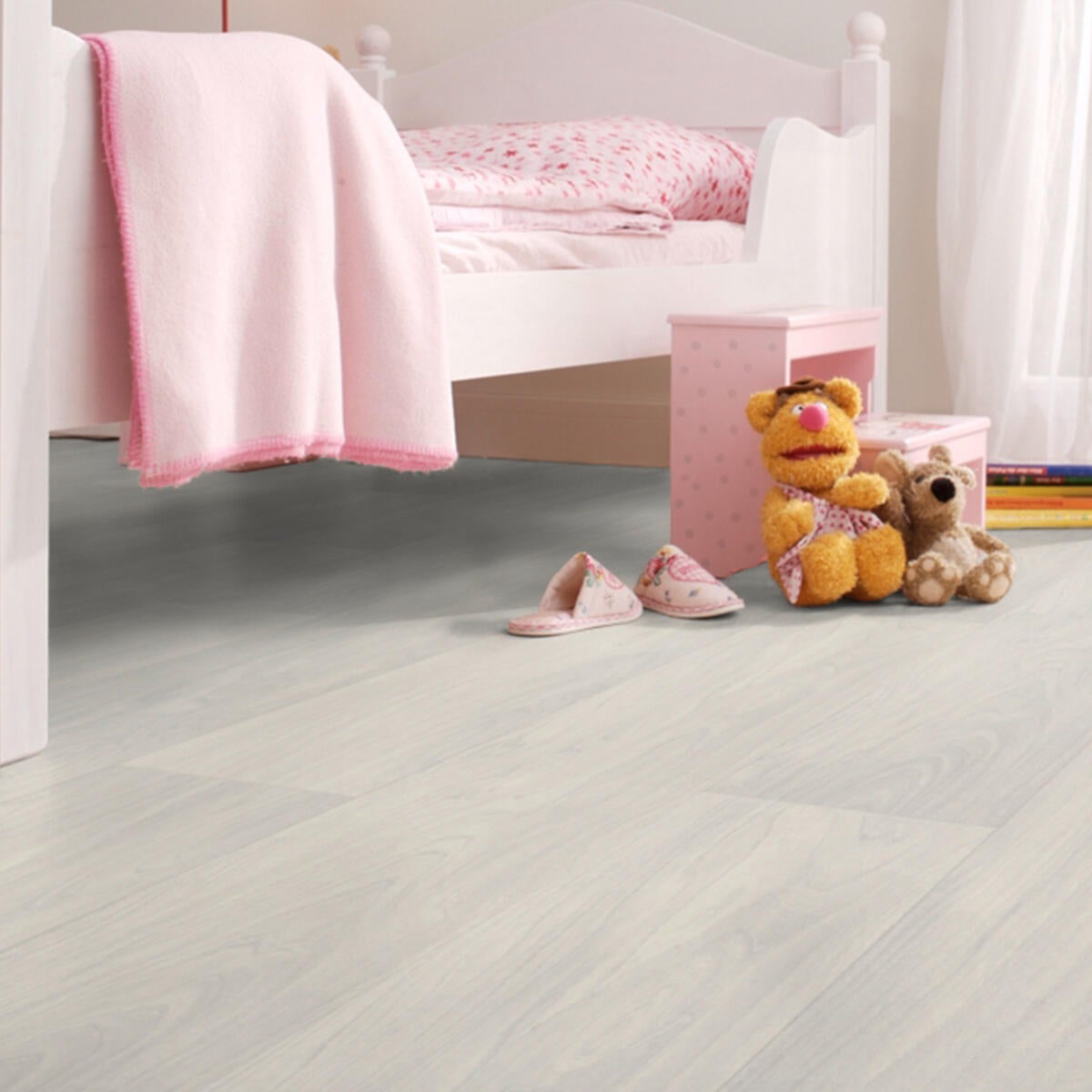 Rouleau vinyle bois blanchi Booster jersey clear GERFLOR rouleau l.4m | Leroy Merlin