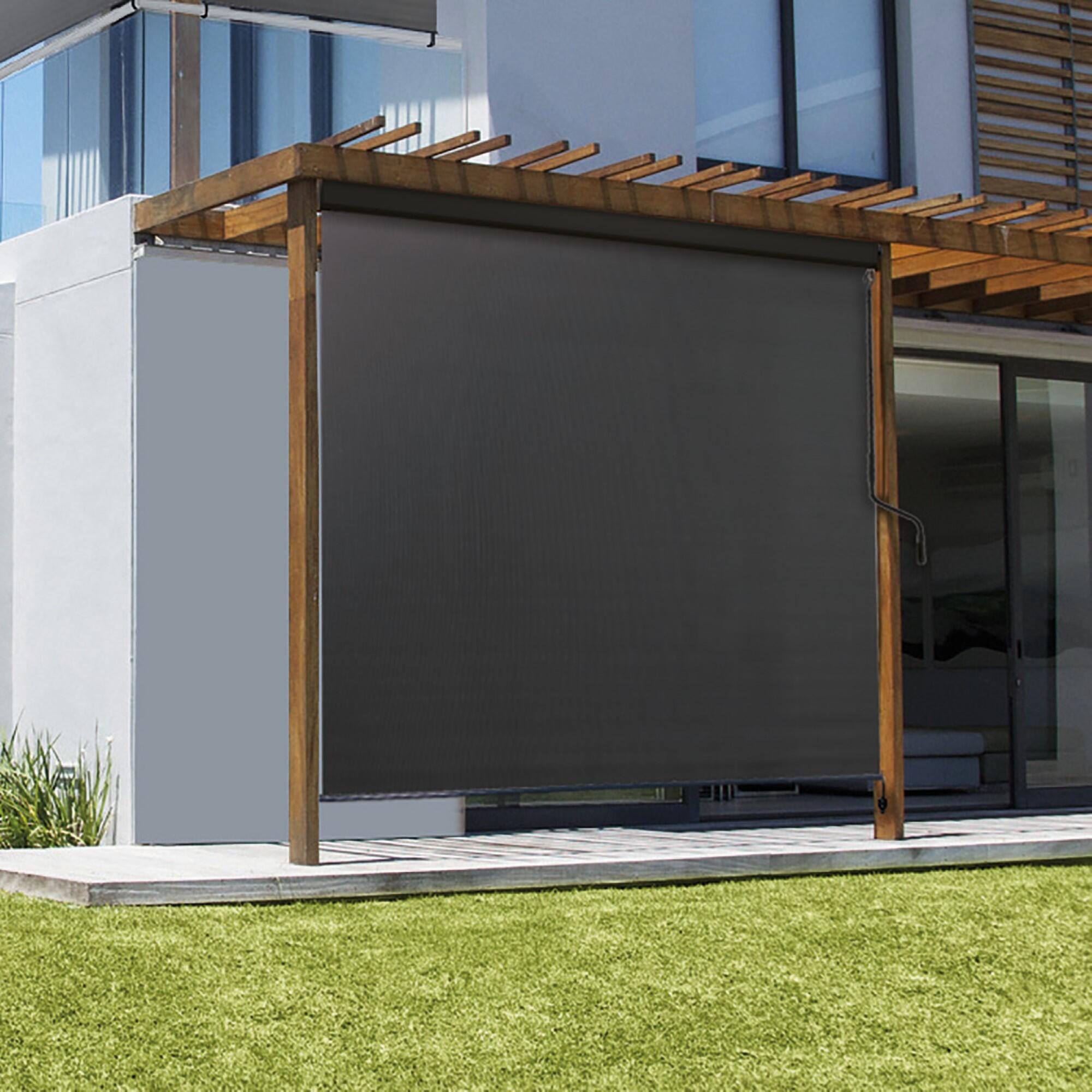 Store extérieur Screen à manivelle gris l.249 x H.250 cm | Leroy Merlin