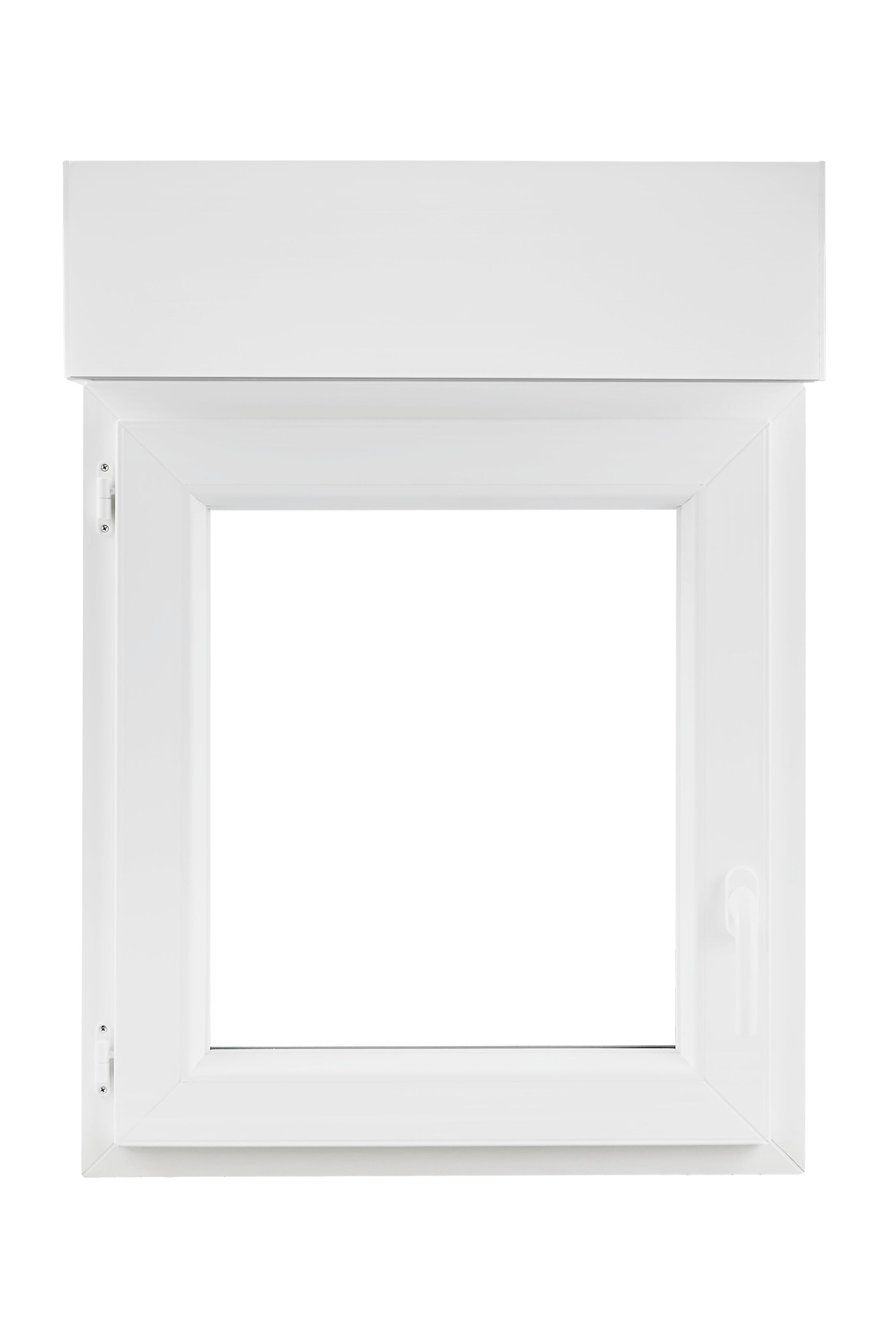 Fenêtre avec volet roulant PVC Essentiel H.75xl.80cm blanc 1 vt tirant ...