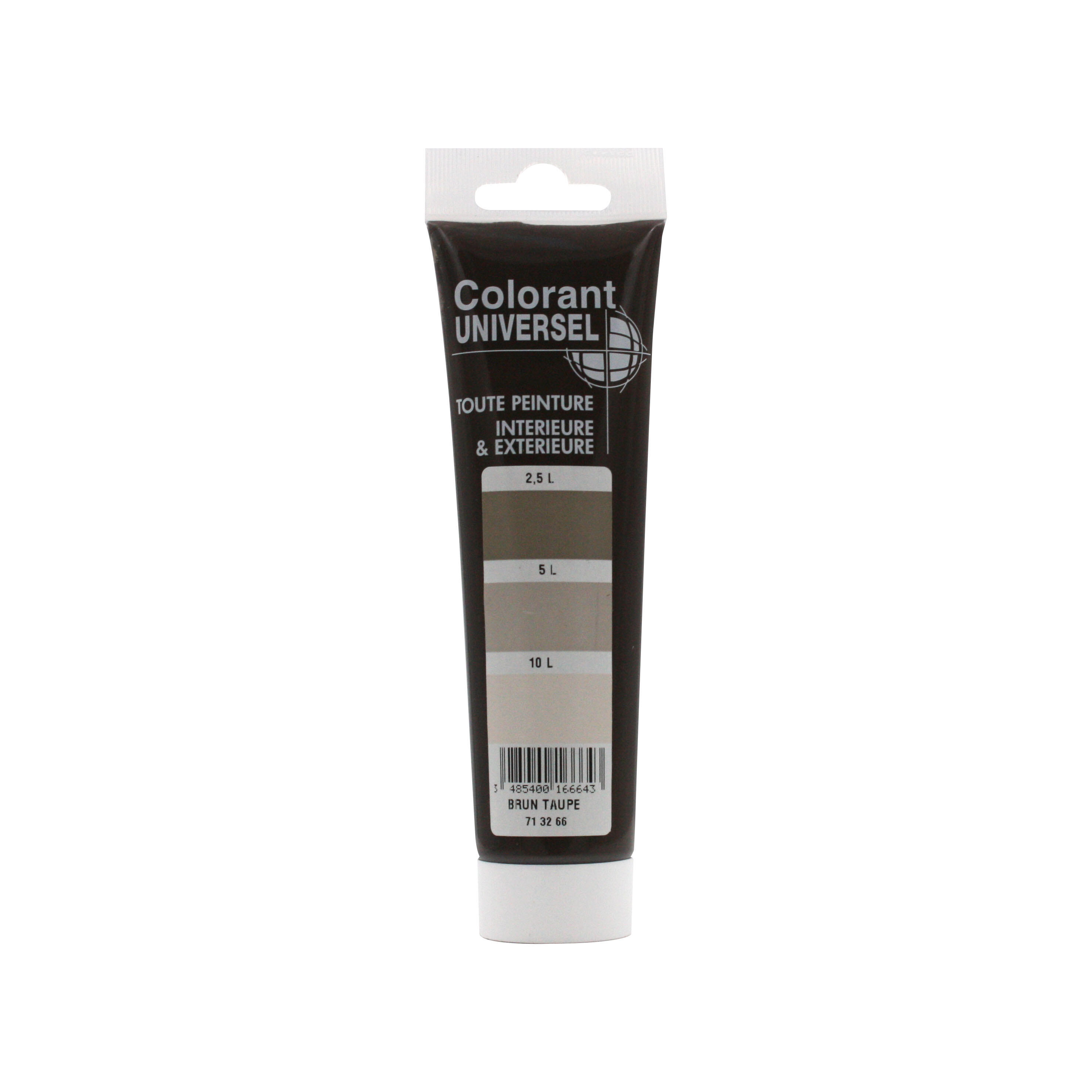 Colorant universel pour peinture aqueuse ou solvantée brun taupe 100 ml ...