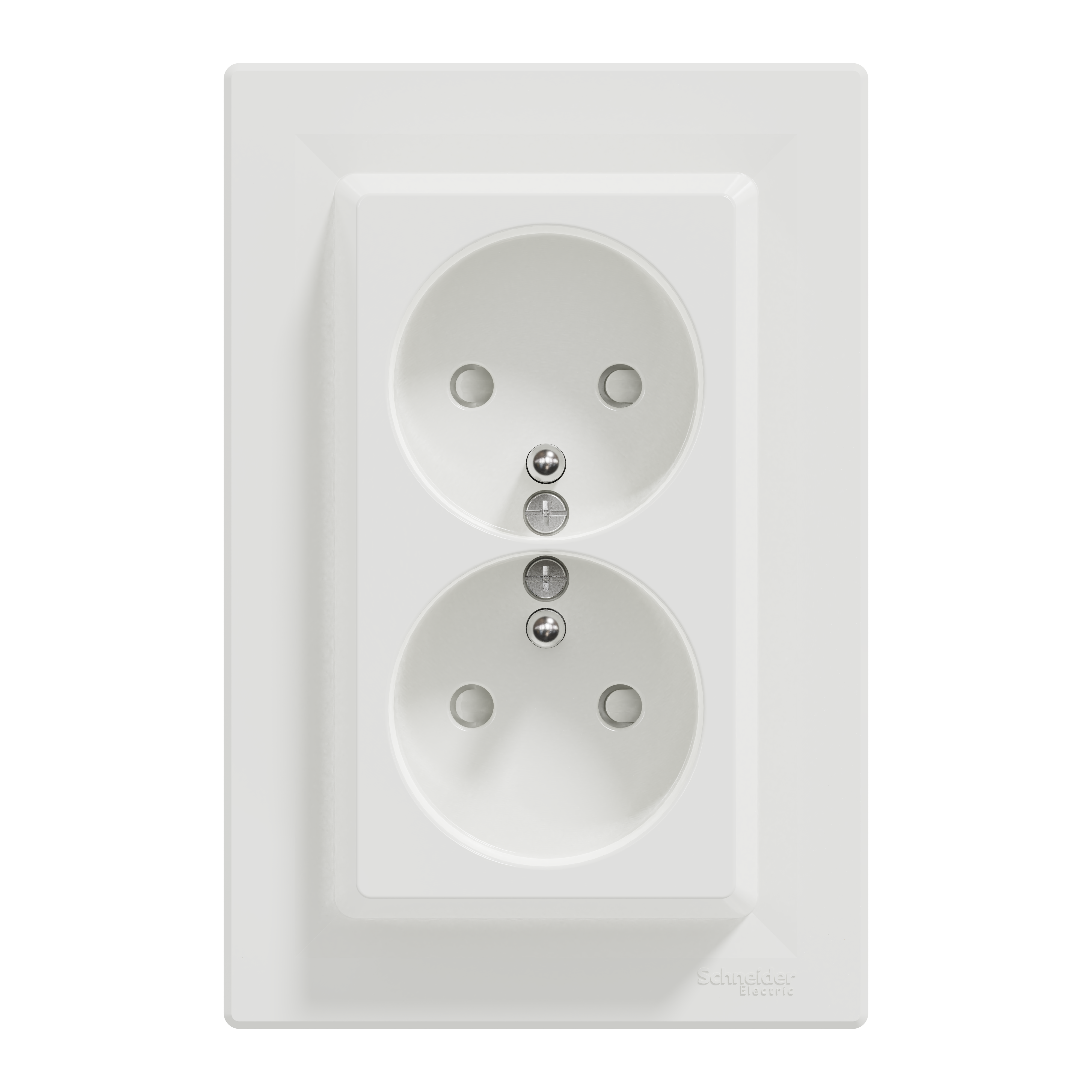 Double prise de courant 2P+T ASFORA- SCHNEIDER ELECTRIC | Bricoman