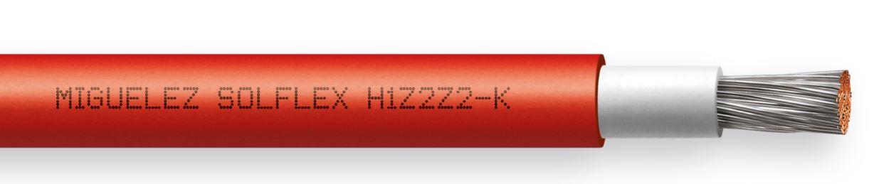 Cable électrique SOLFLEX H1Z2Z2-K 1x6 mm² rouge C100 - MIGUELEZ | Bricoman