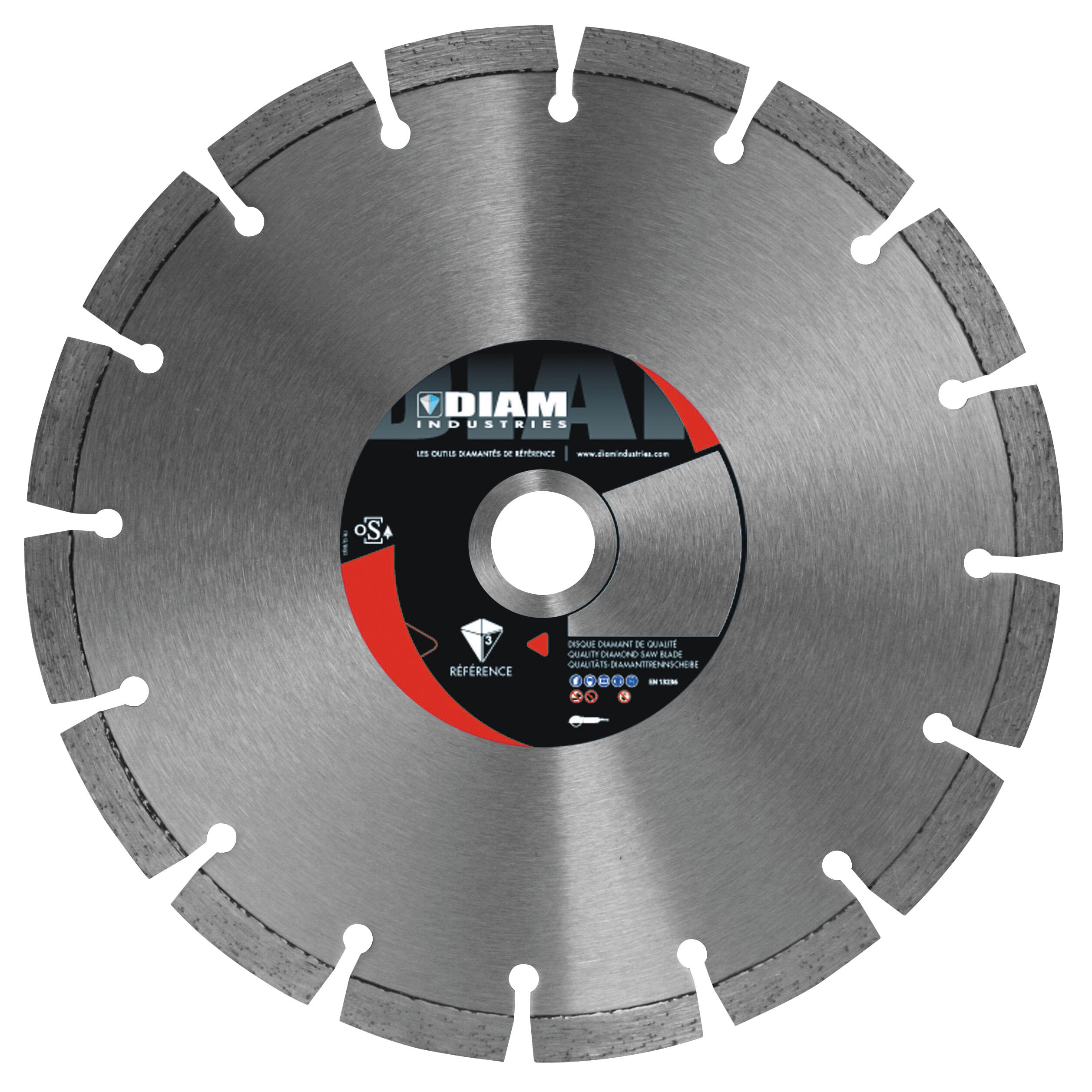 Disque diamant pour béton - béton armé Diam.230 mm - DIAM INDUSTRIES ...