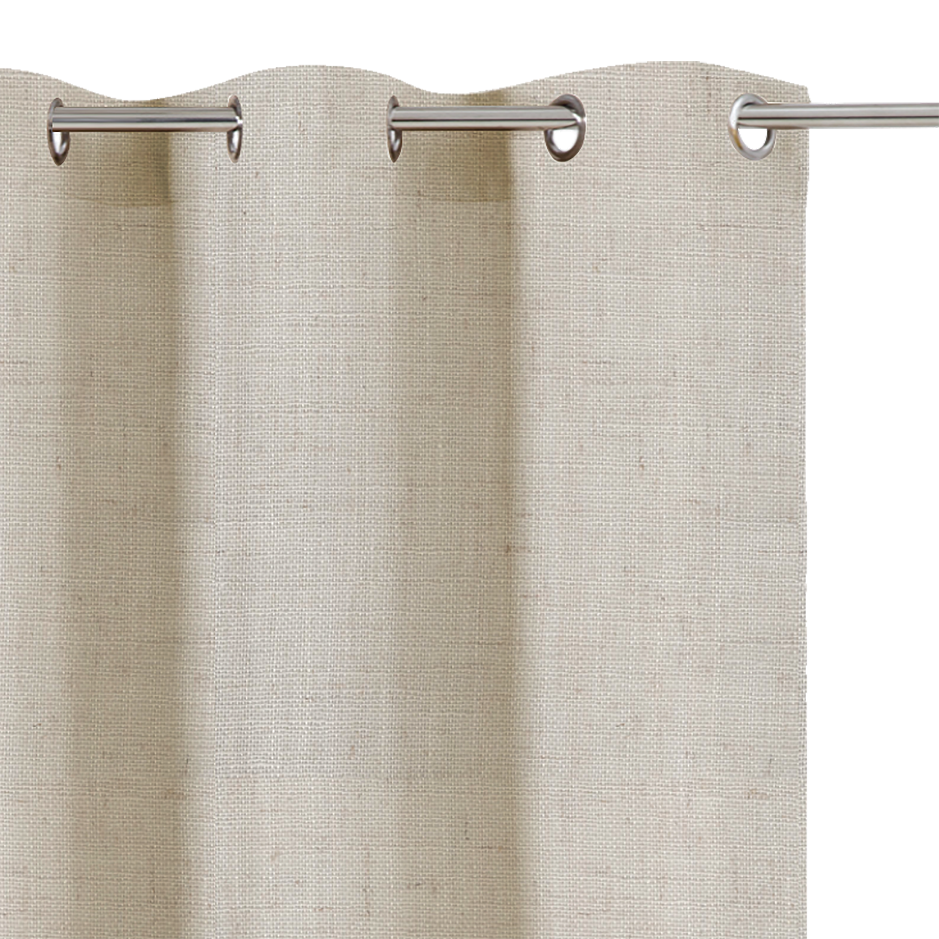 Rideau tamisant, Charlina, lin beige l.140 x H.280 cm INSPIRE | Leroy ...