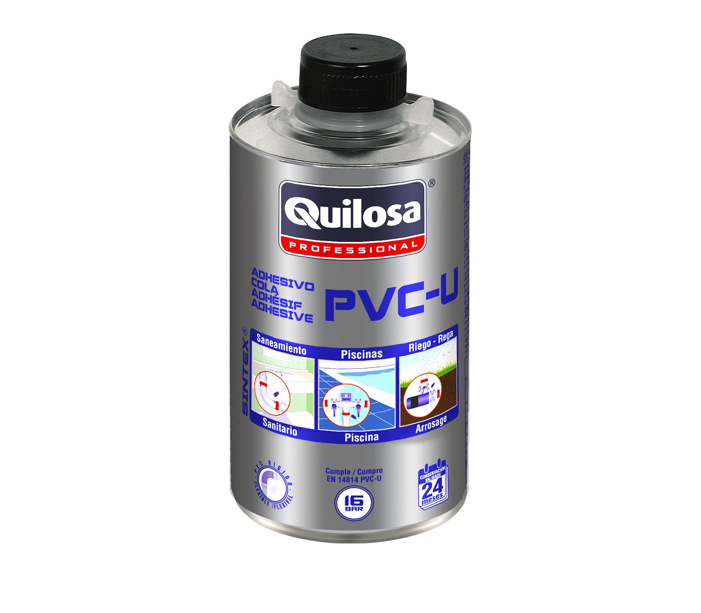 Cola de reparación QUILOSA 500 ml transparente para PVC, se puede ...