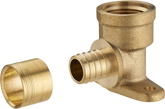 Raccord coude applique femelle F.15X21(1/2'') PER à glissement Diam.16 mm - (lot de 2) | Bricoman