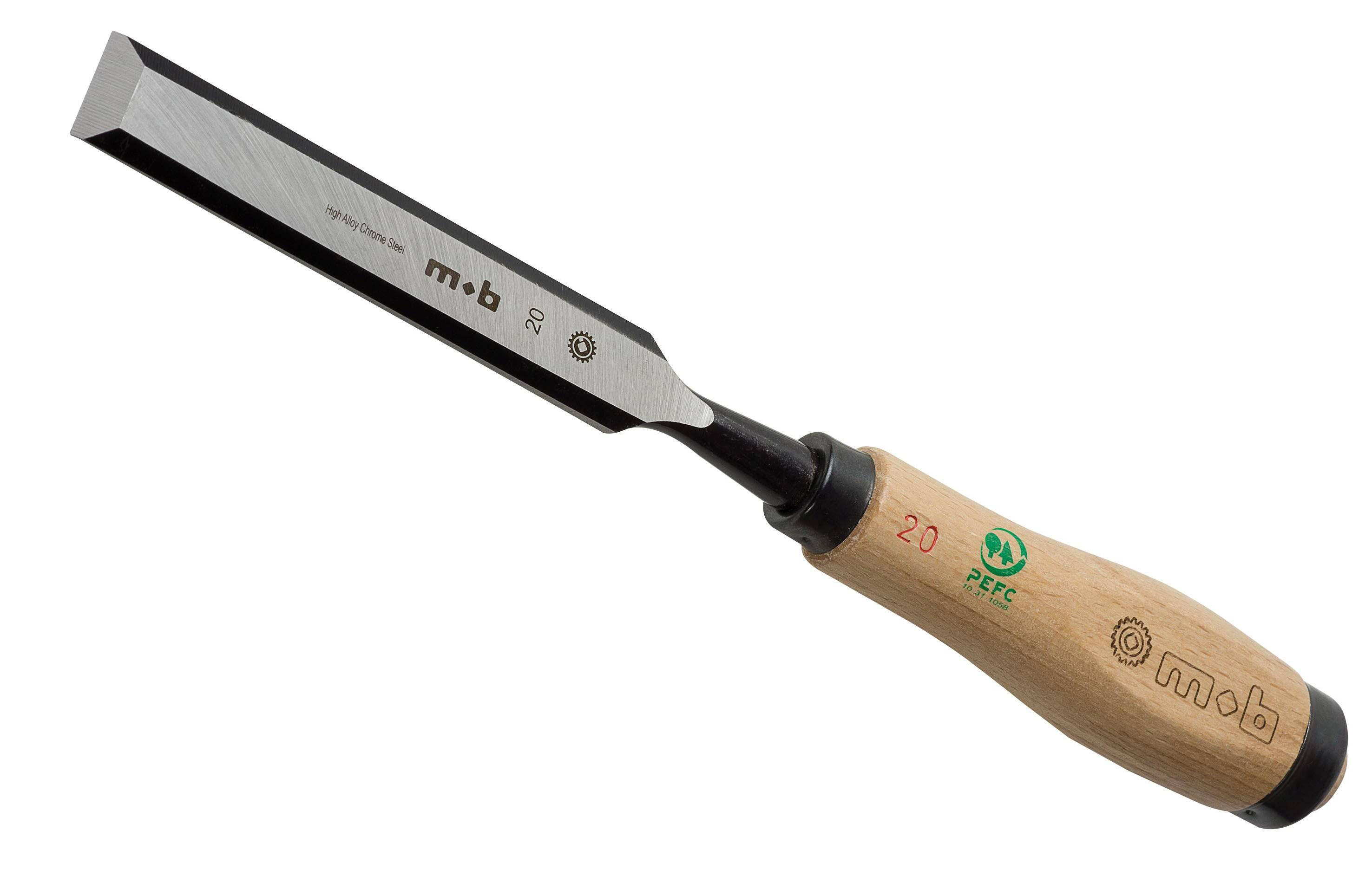 Ciseau à bois manche bois 8 mm - MOB | Bricoman