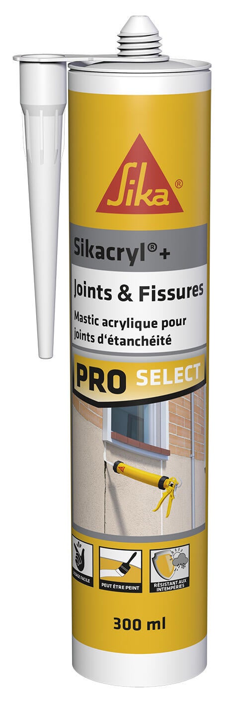 Mastic construction gris 300 ml Sikacryl+ - SIKA | Bricoman