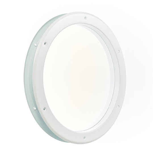 Hublot en métal blanc pour porte Diam.38,5 cm | Bricoman