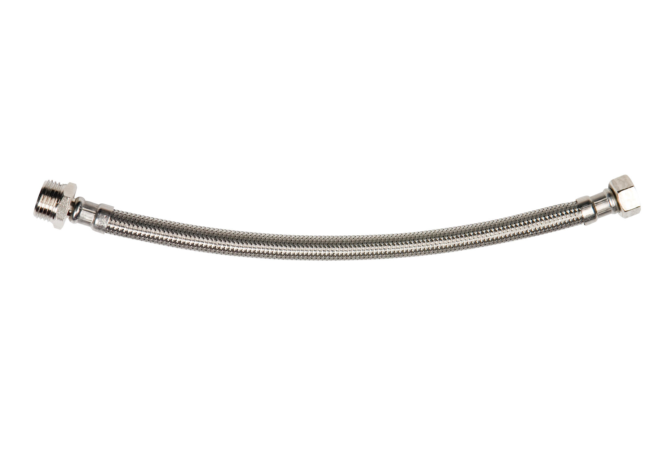 Flexible inox sanitaire DN8,5 Mâle / Femelle 15 x 21 (1/2") Long.1000 ...