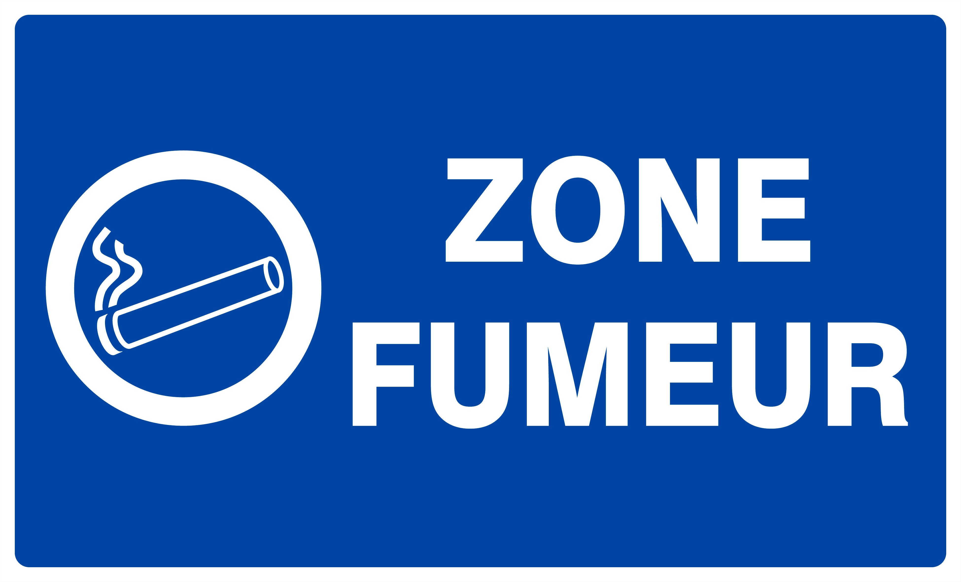Panneau zone fumeur L.330xl.200 mm | Bricoman