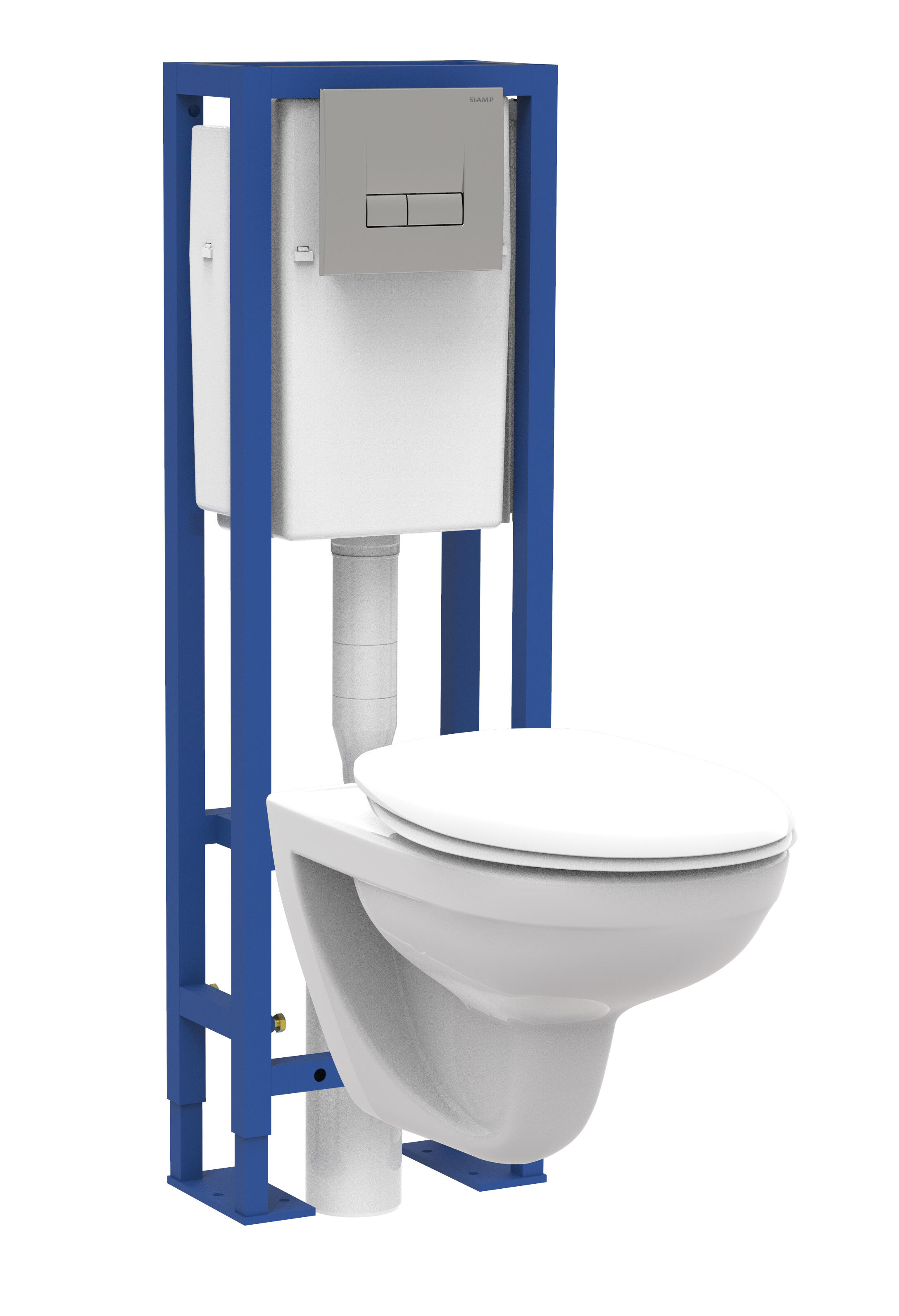 Pack wc suspendu sans bride bâti universel - SIAMP Actua | Bricoman