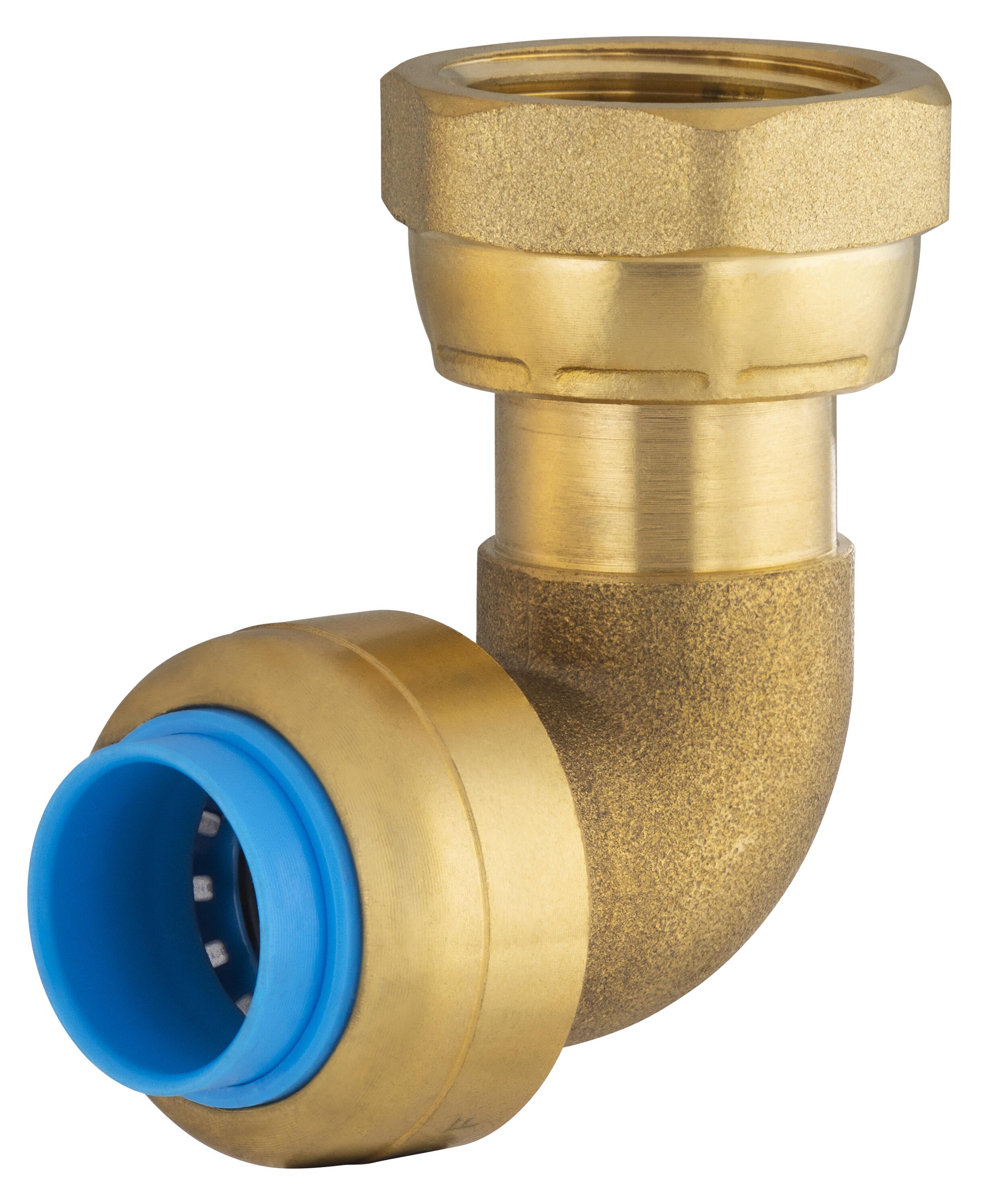 Raccord coude femelle écrou libre F.15X21(1/2'') universel cuivre / multicouche / PER ...