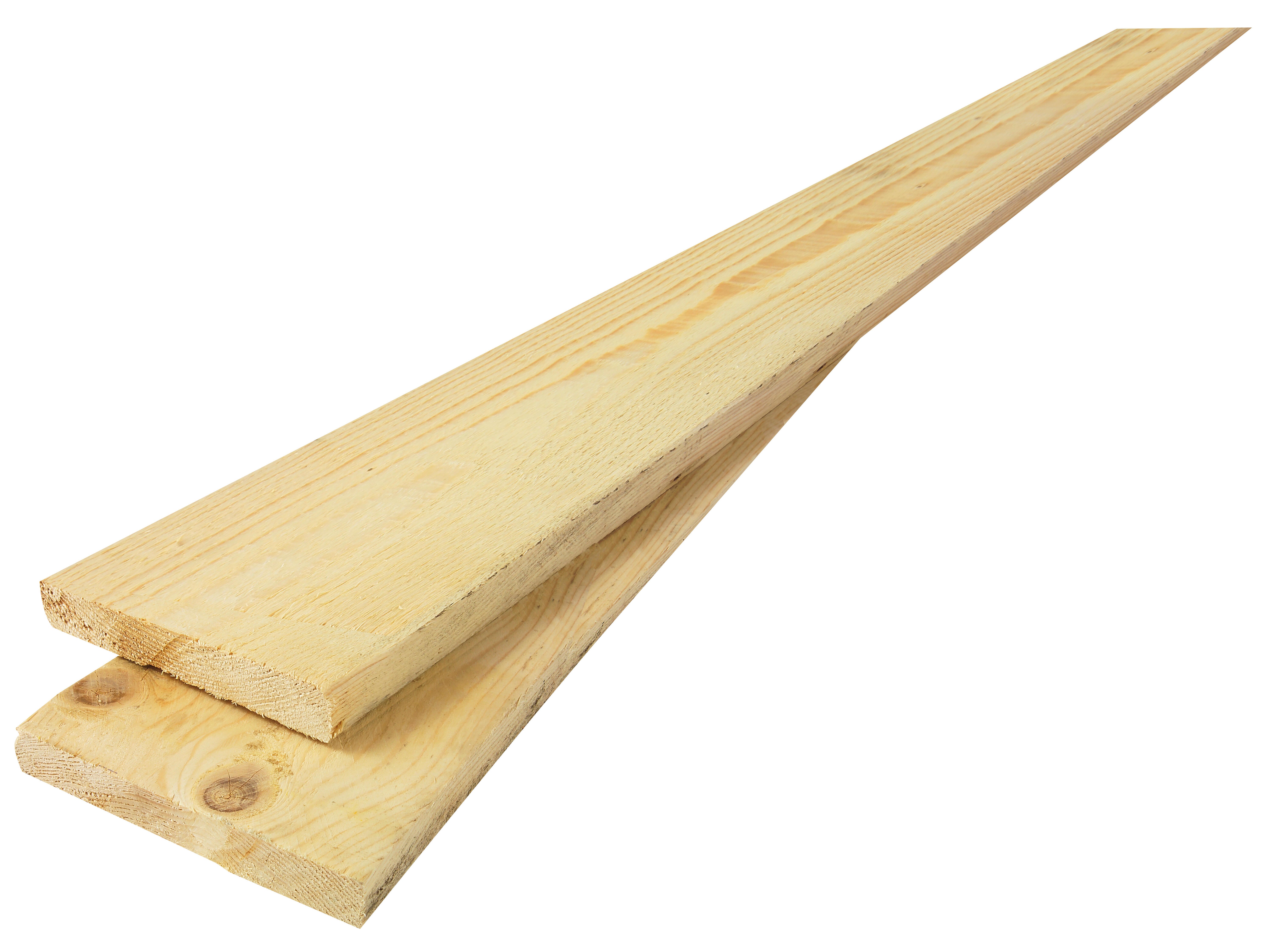 Planche de coffrage Long.4 m 27x200 mm sapin brut non traité | Bricoman