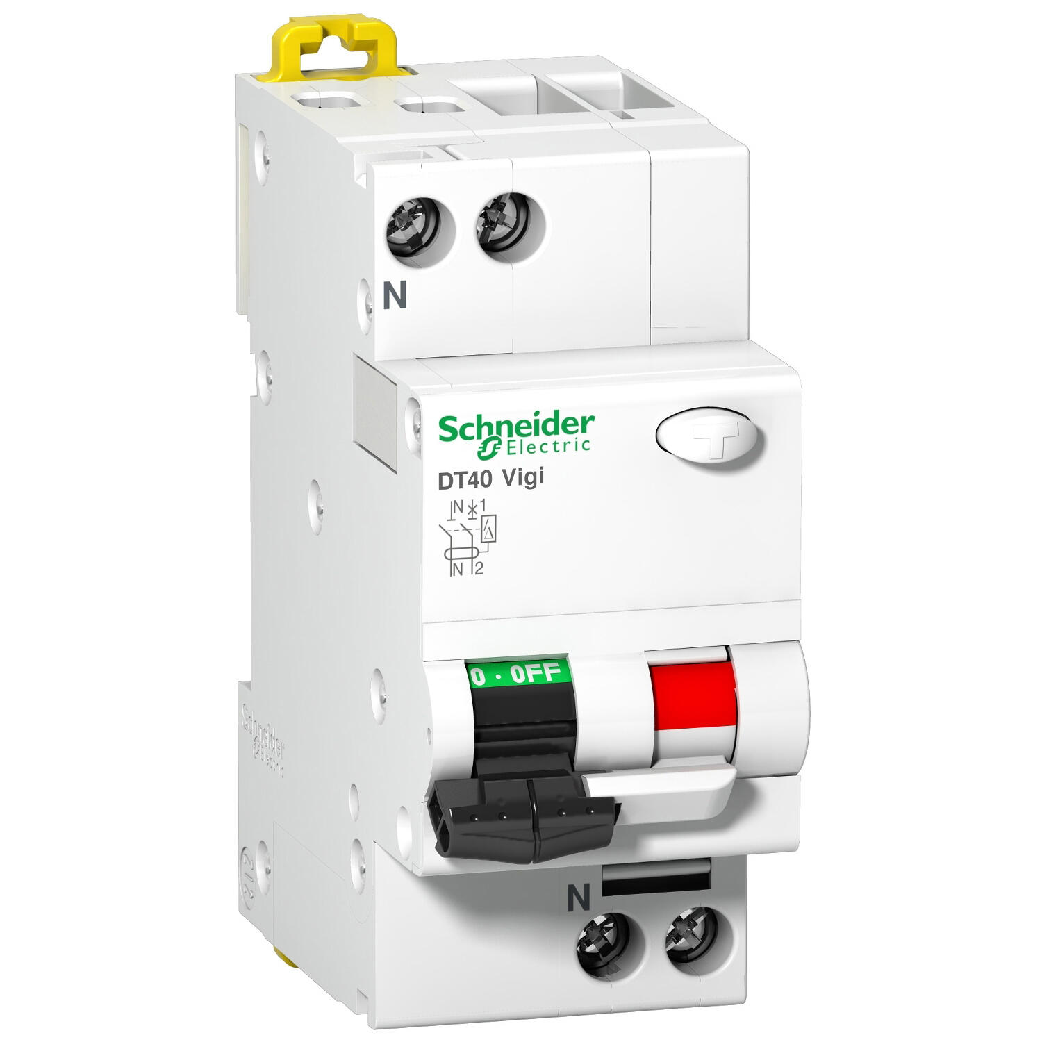 Disjoncteur différentiel DT40 1P+N 16A 30MA courbe C - SCHNEIDER ELECTRIC | Bricoman