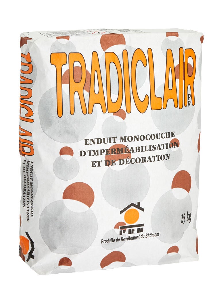 PRB TRADICLAIR PR - Enduit monocouche semi lourd grain fin Arctique - 25 kg | Bricoman