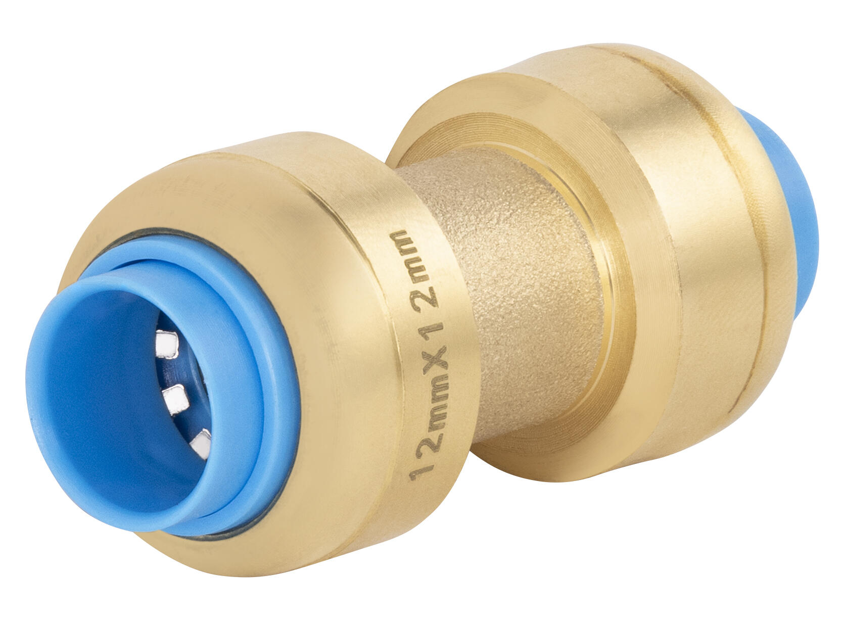 Raccord jonction égale universel cuivre / multicouche / PER automatique Diam.12 mm - TOUT PUSH ...