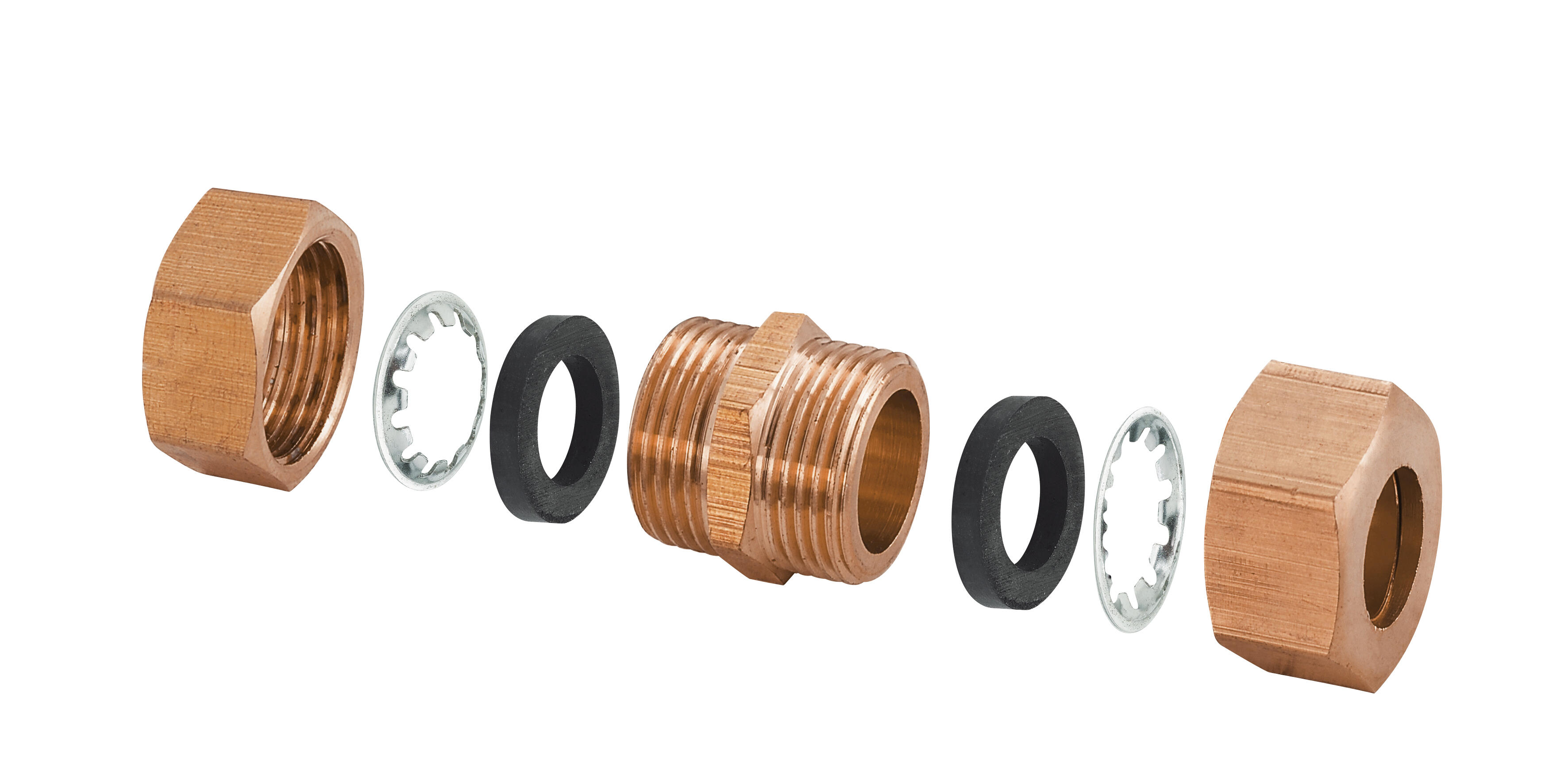 Raccord jonction rapide cuivre à compression Diam.14 mm | Bricoman