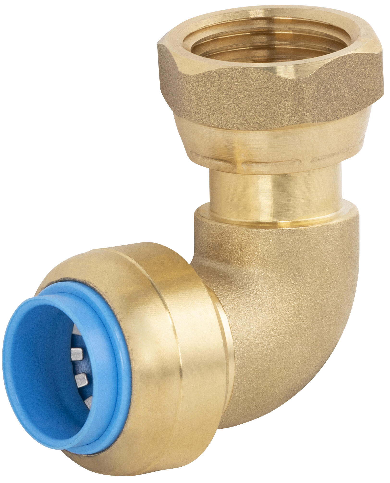 Raccord coude femelle écrou libre F.15X21(1/2'') universel cuivre / multicouche / PER ...