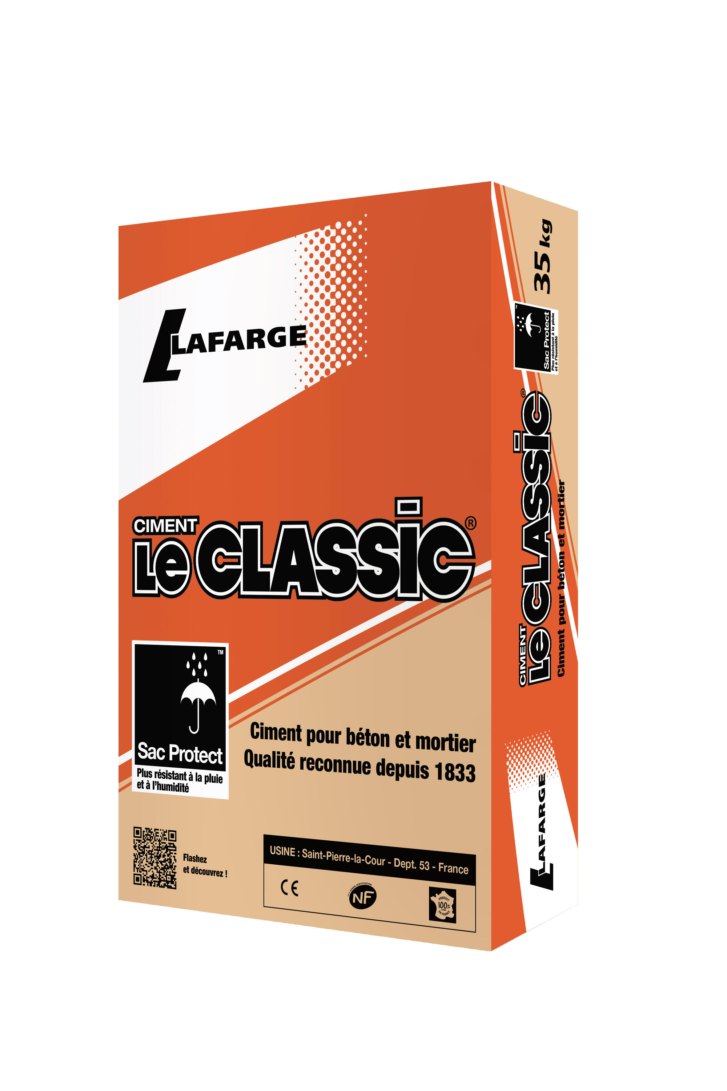 Ciment Gris 35 kg NF - Le Classic LAFARGE | Bricoman