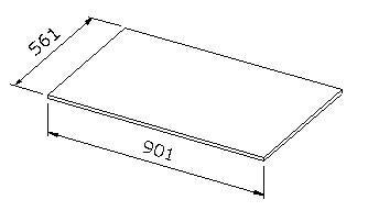 Top pour caisson bas largeur 90 cm blanc | Bricoman
