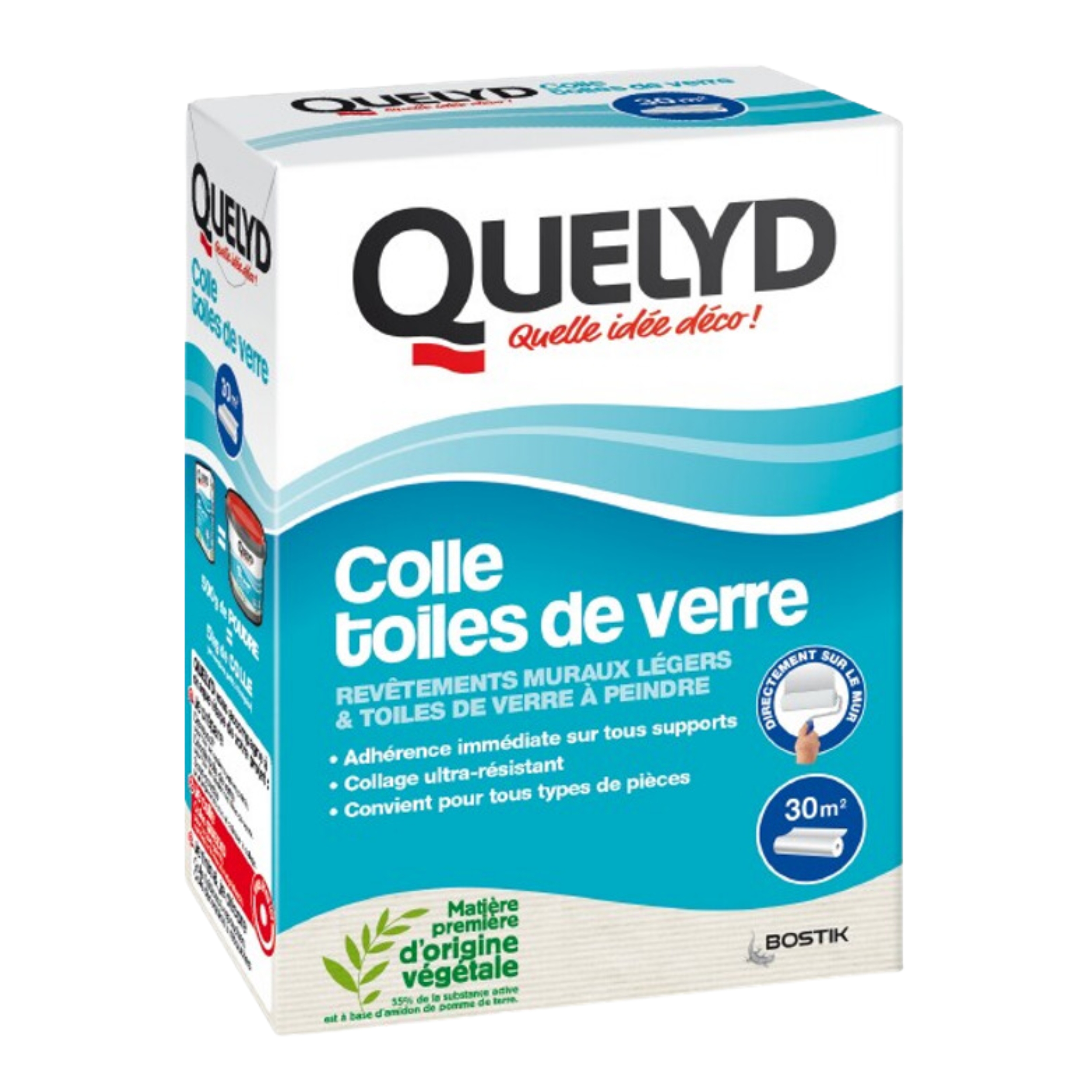 Colle en poudre concentrée pour toile de verre QUELYD, 500g | Leroy Merlin