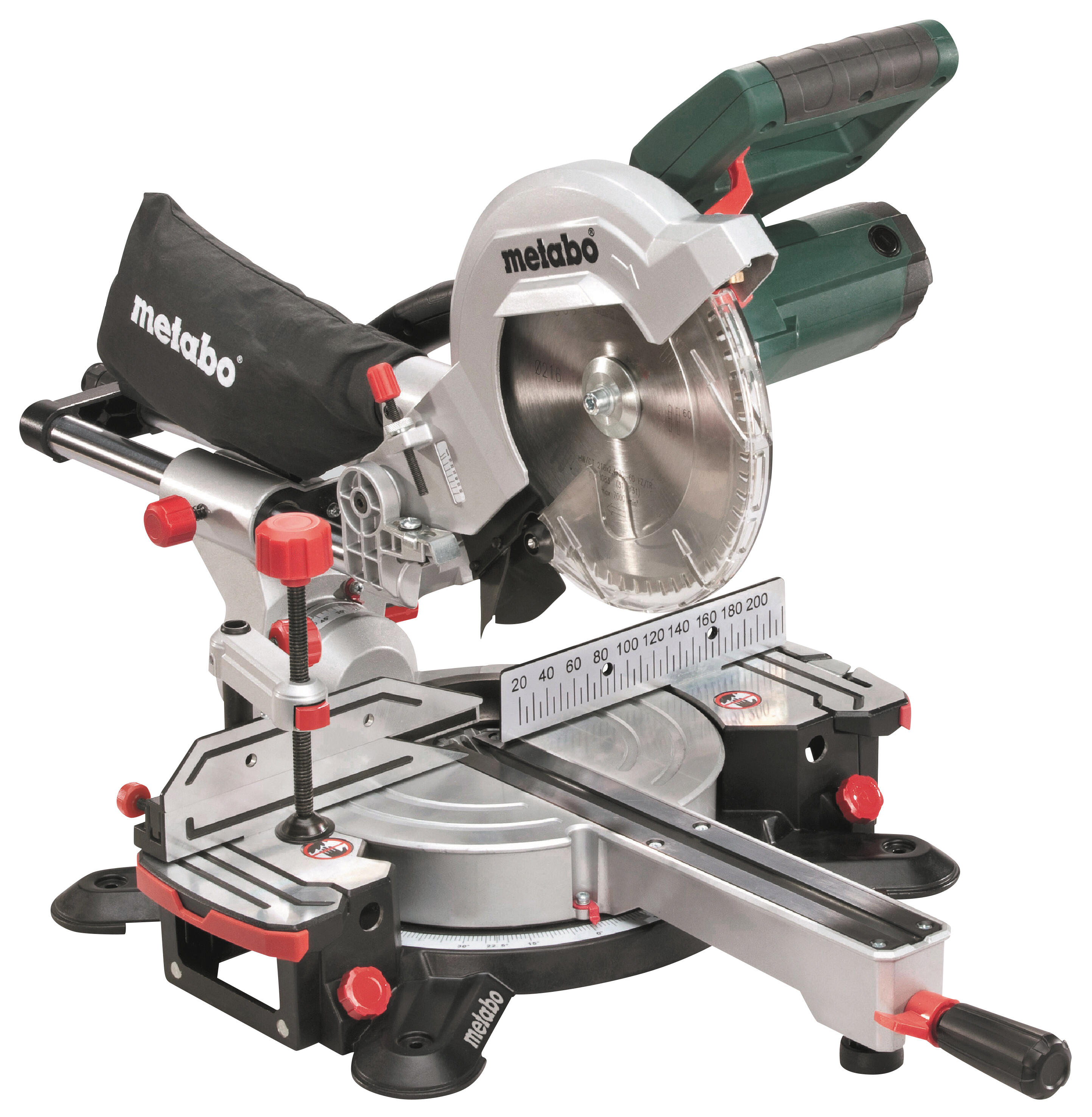 Scie à onglets radiale 216 mm - METABO - KGSV 216 M | Tecnomat / ex ...