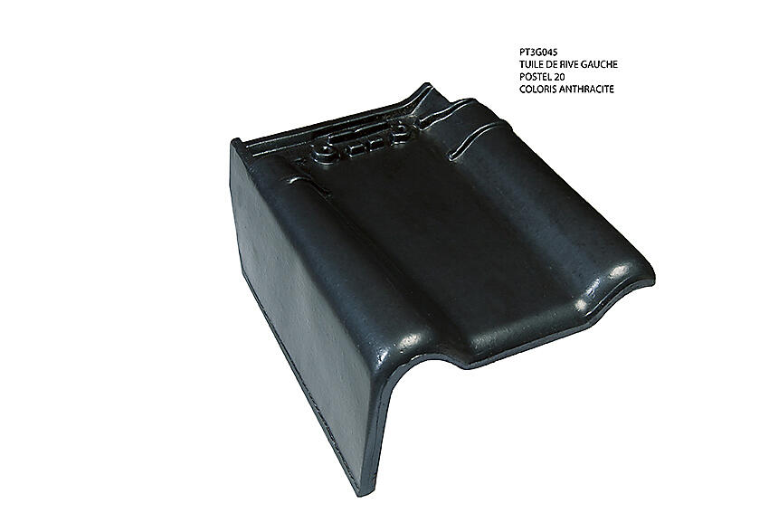 Tuile de rive droite Postel 20 anthracite - MONIER | Bricoman