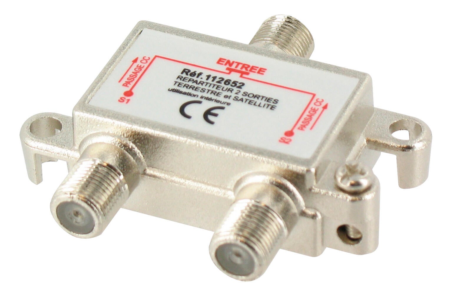 Répartiteur TV intérieur 2 sorties | Bricoman