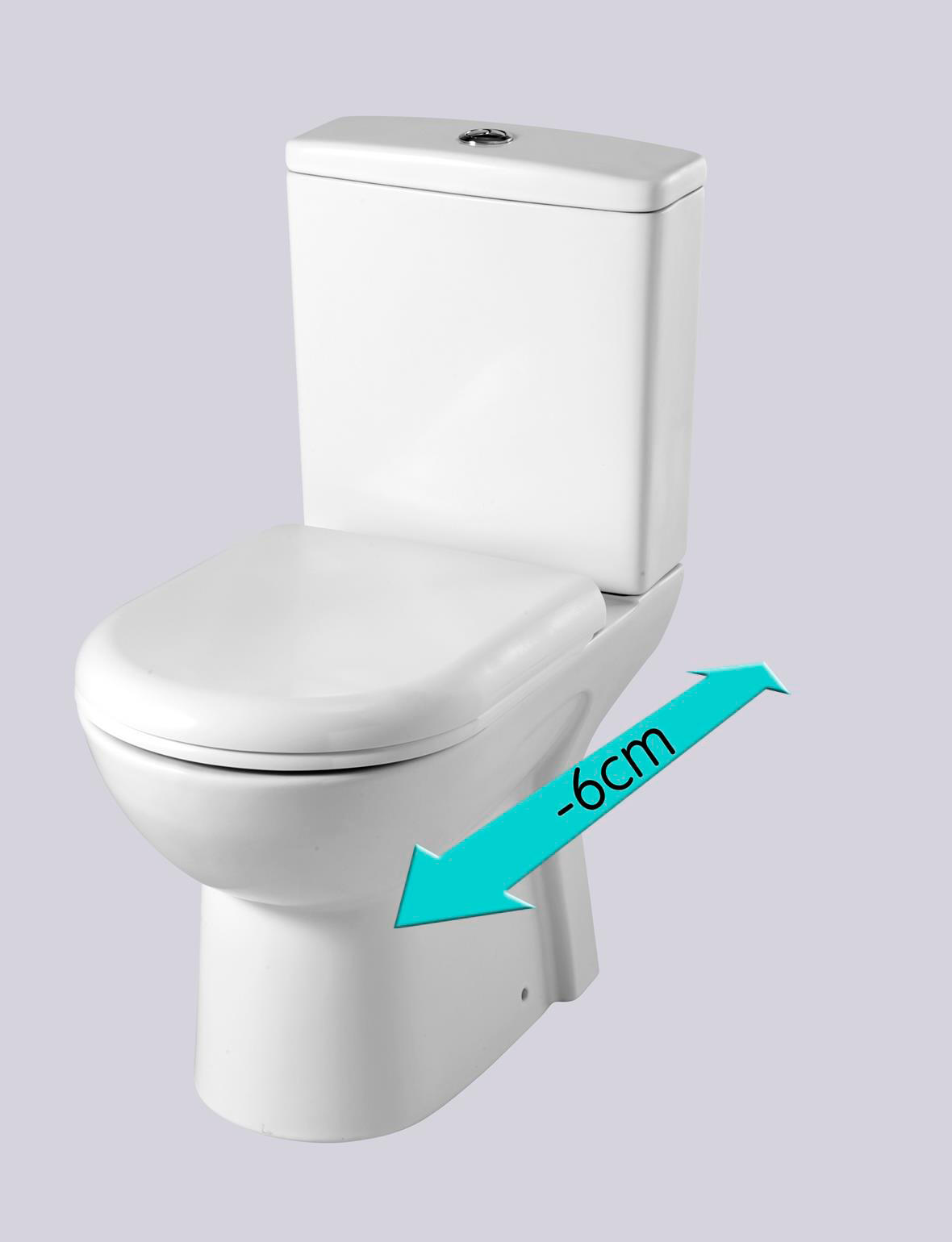 Pack wc à poser gain de place - GODART Franz sortie horizontale | Bricoman