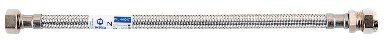 Flexible inox sanitaire DN8,5 bicône Femelle 12 x 17 (3/8") Diam.14 mm ...