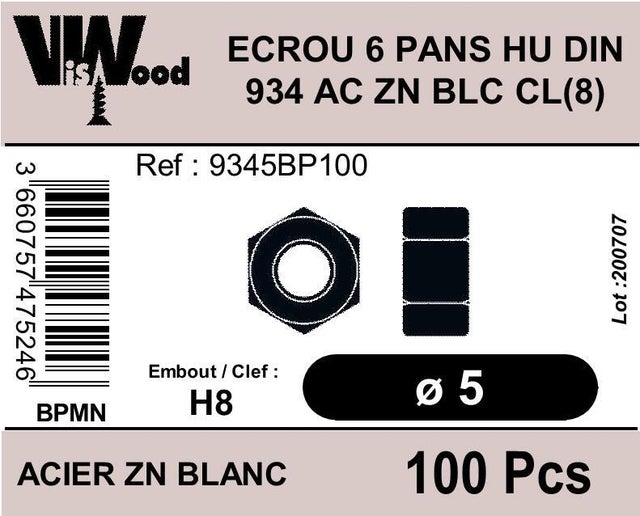 Écrou m5: au meilleur prix | Bricoman