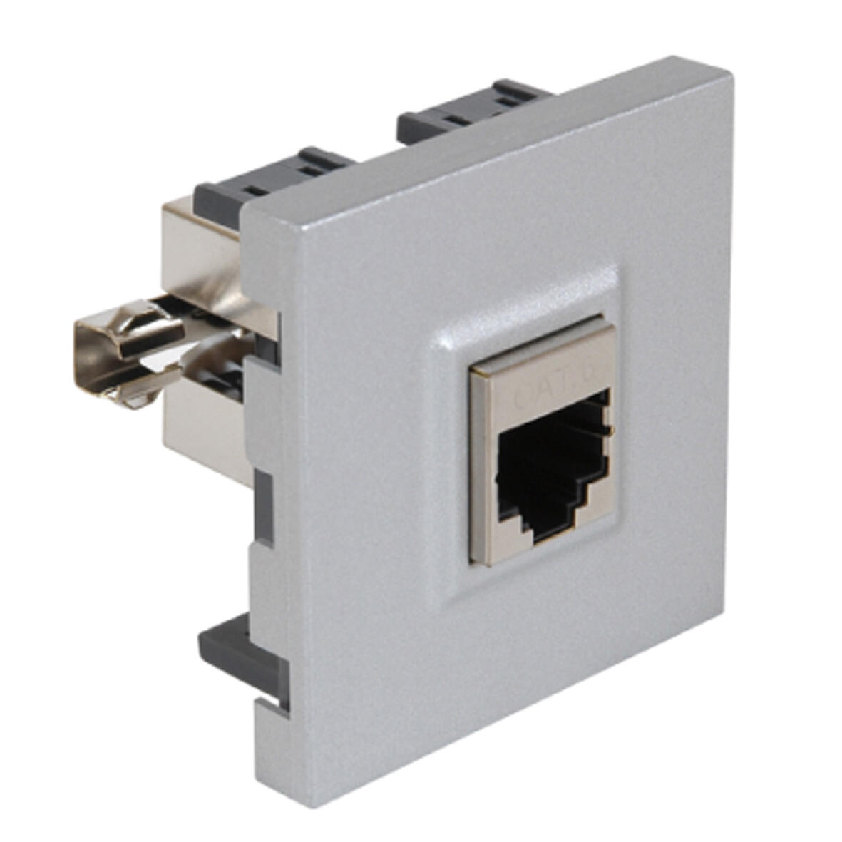 Prise rj45 2 modules homea alu zeiger | Bricoman
