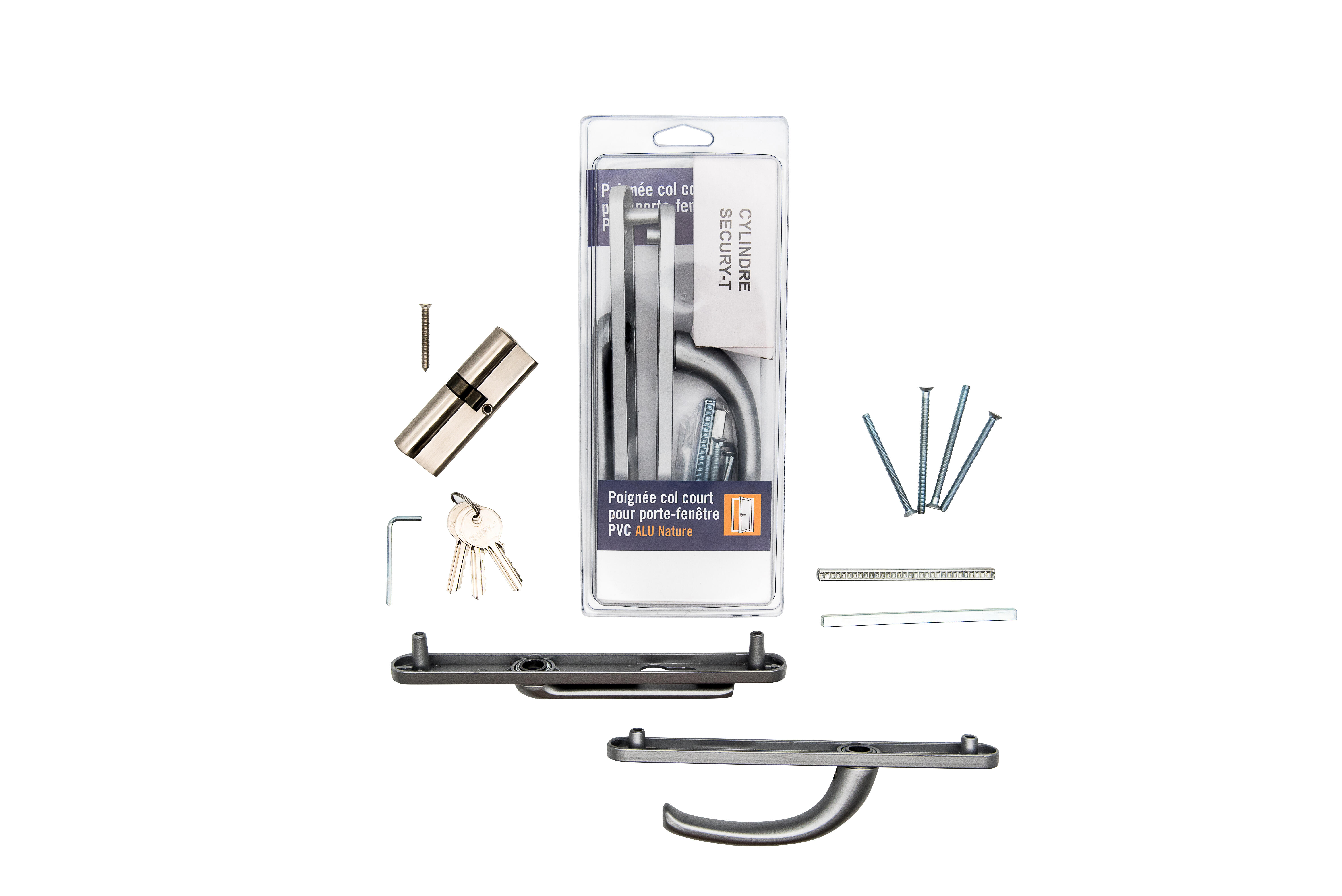 Béquille porte-fenêtre col court inox - SOPROFEN | Bricoman