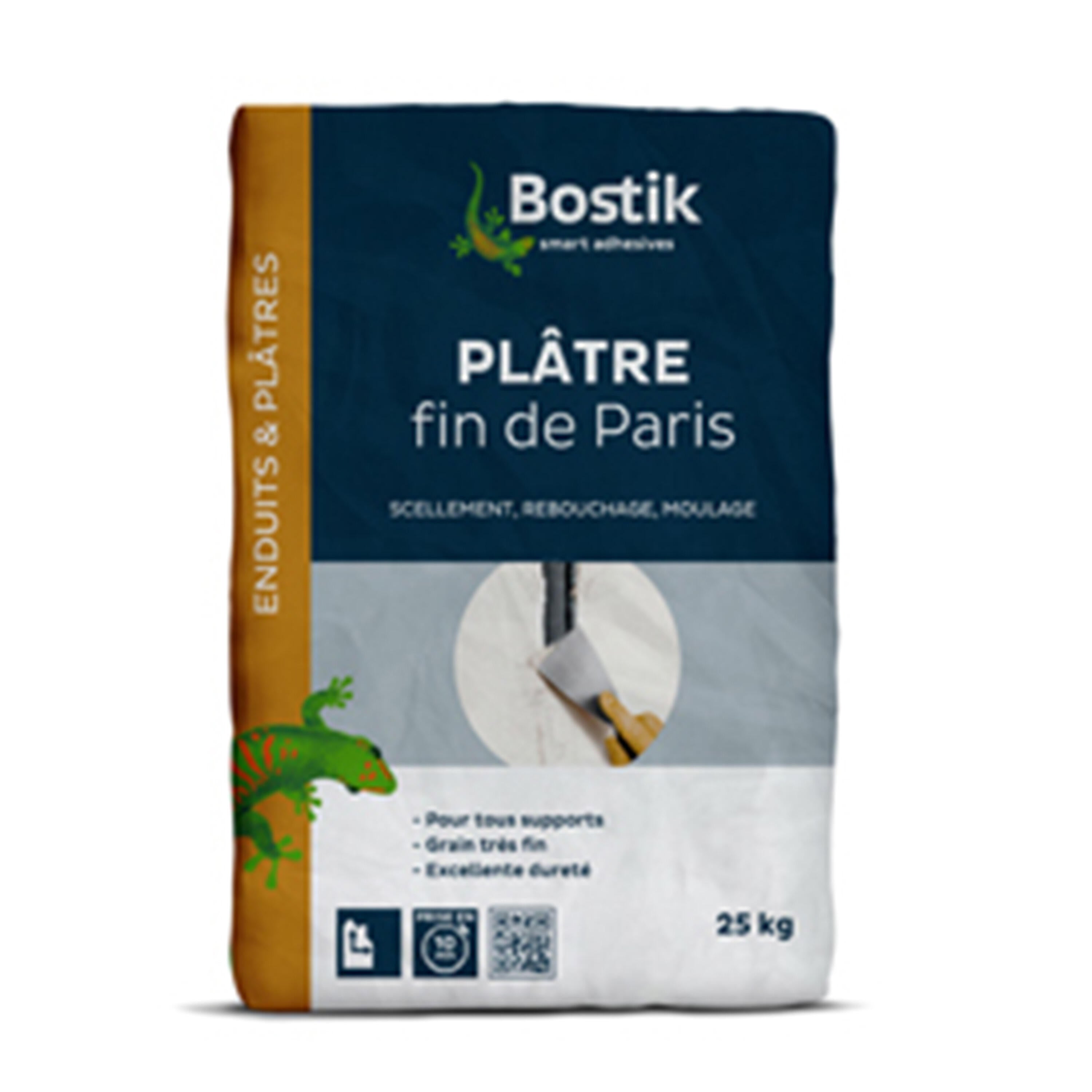 Plâtre fin de Paris en poudre intérieur 25 kg - BOSTIK | Bricoman