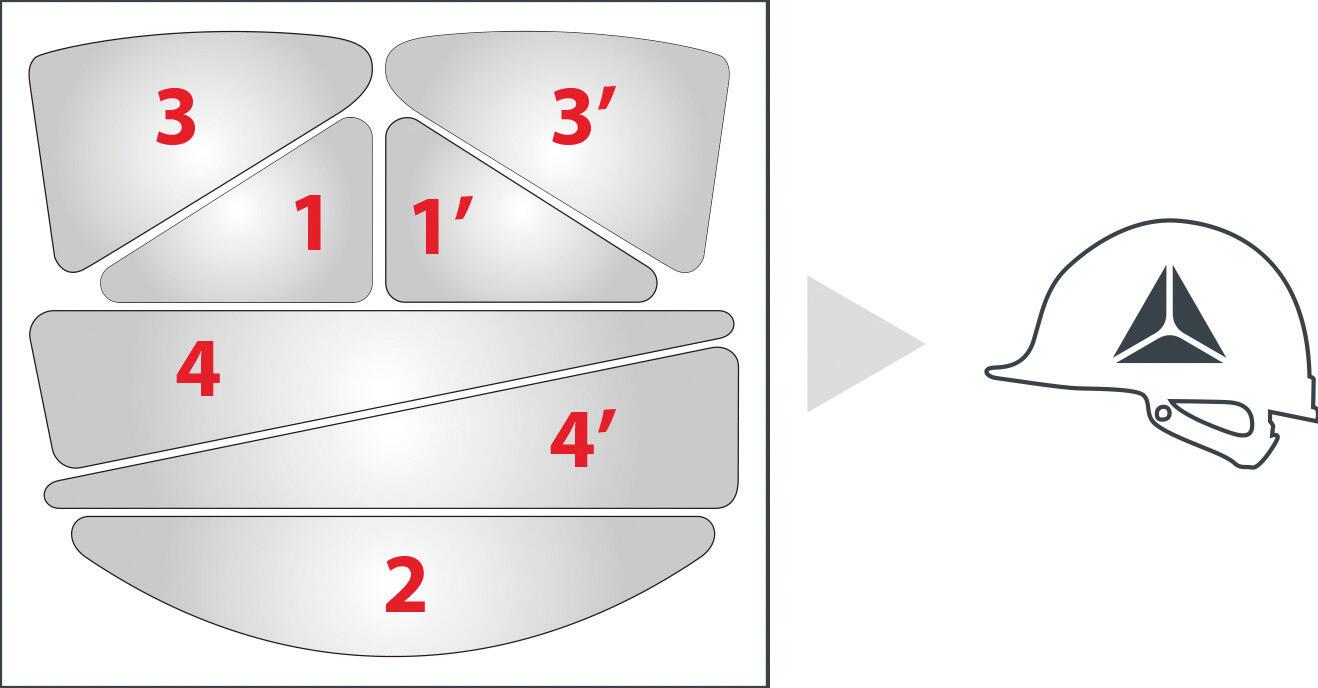 Stickers haute visibilité rouge - DELTA PLUS | Bricoman