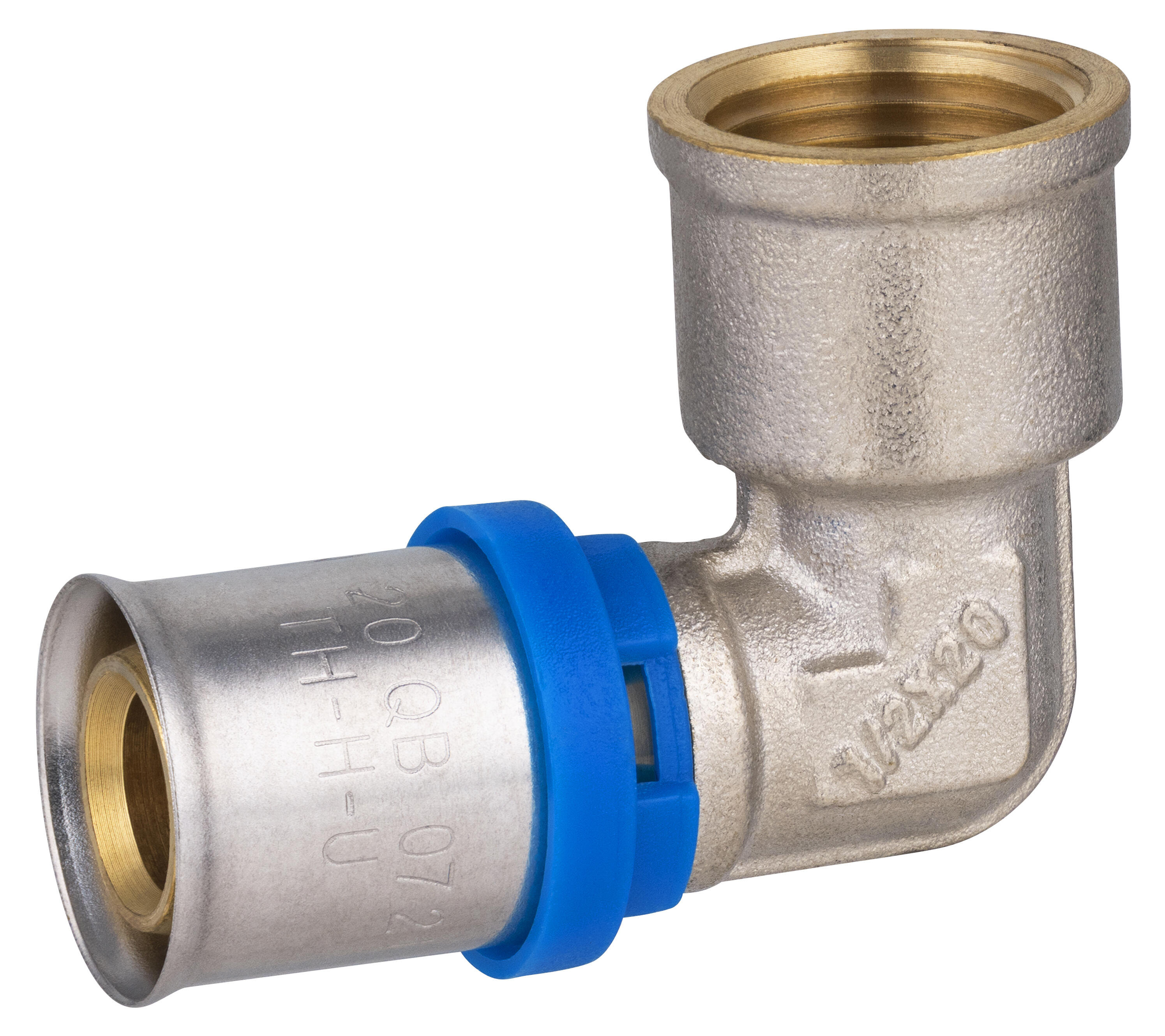 Raccord coude femelle F.15x21(1/2'') multicouche à sertir Diam.20 mm | Bricoman