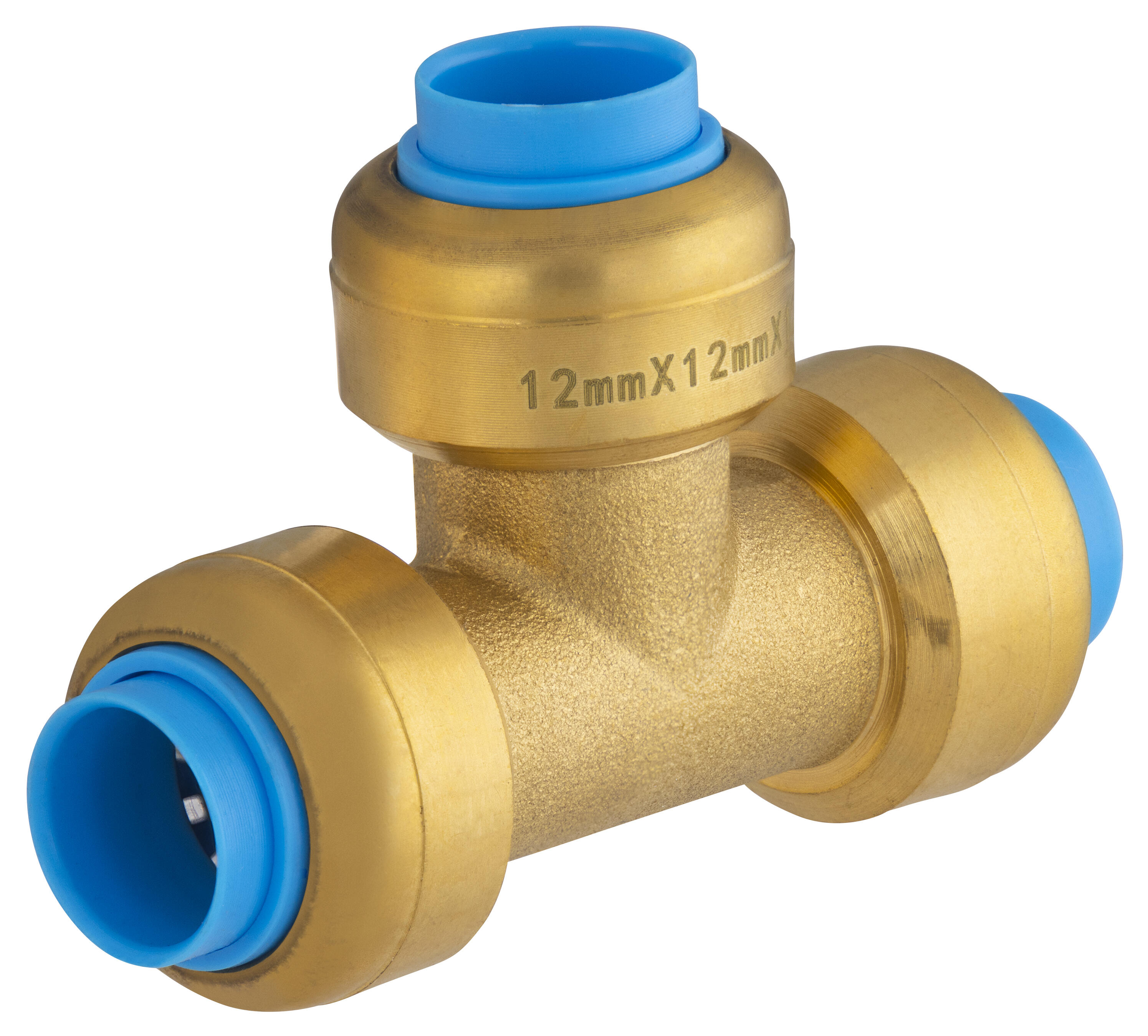 Raccord té universel cuivre / multicouche / PER automatique Diam.12 mm - TOUT PUSH | Bricoman