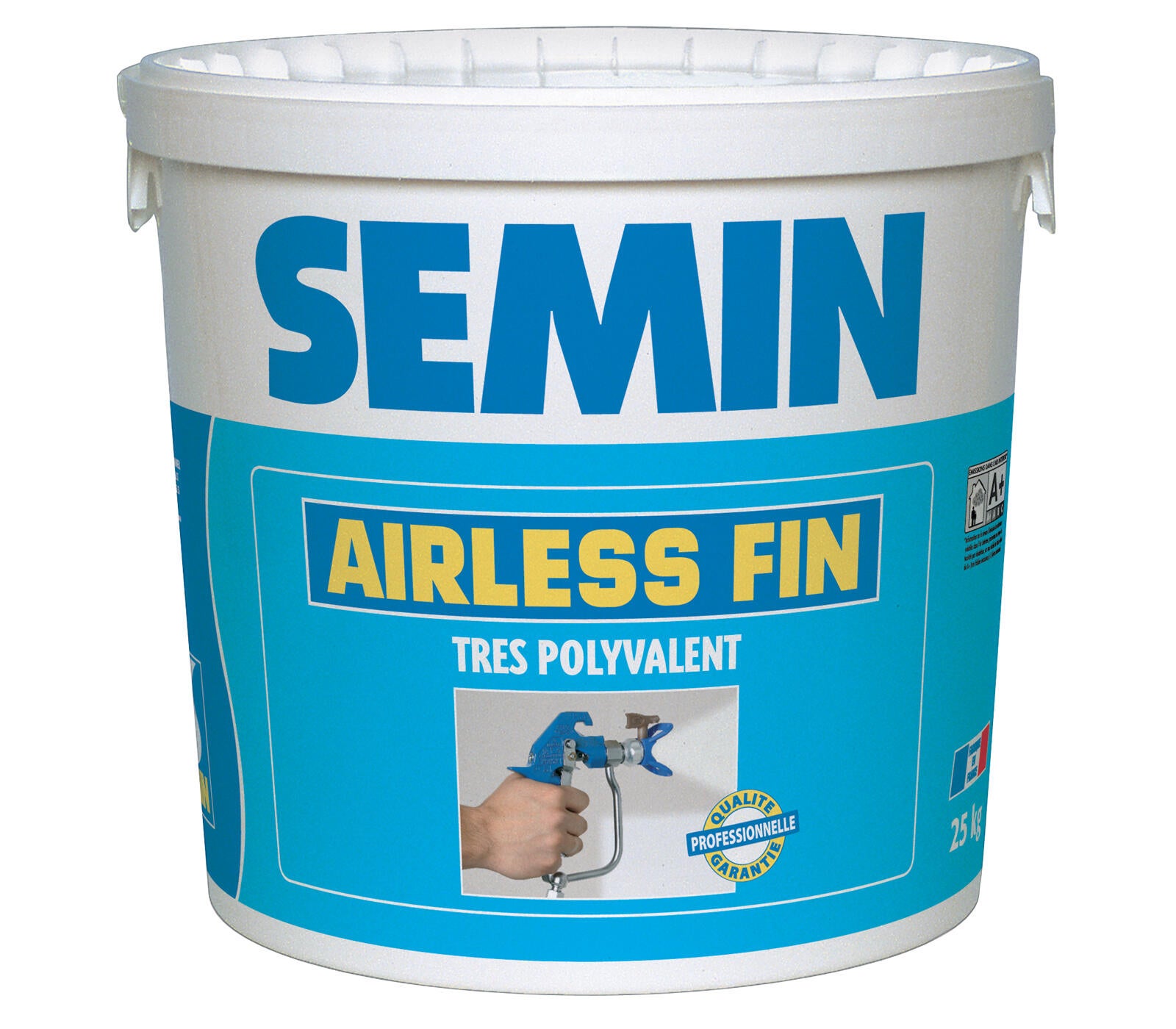 Enduit de lissage en pâte airless intérieur seau de 25 kg - SEMIN ...