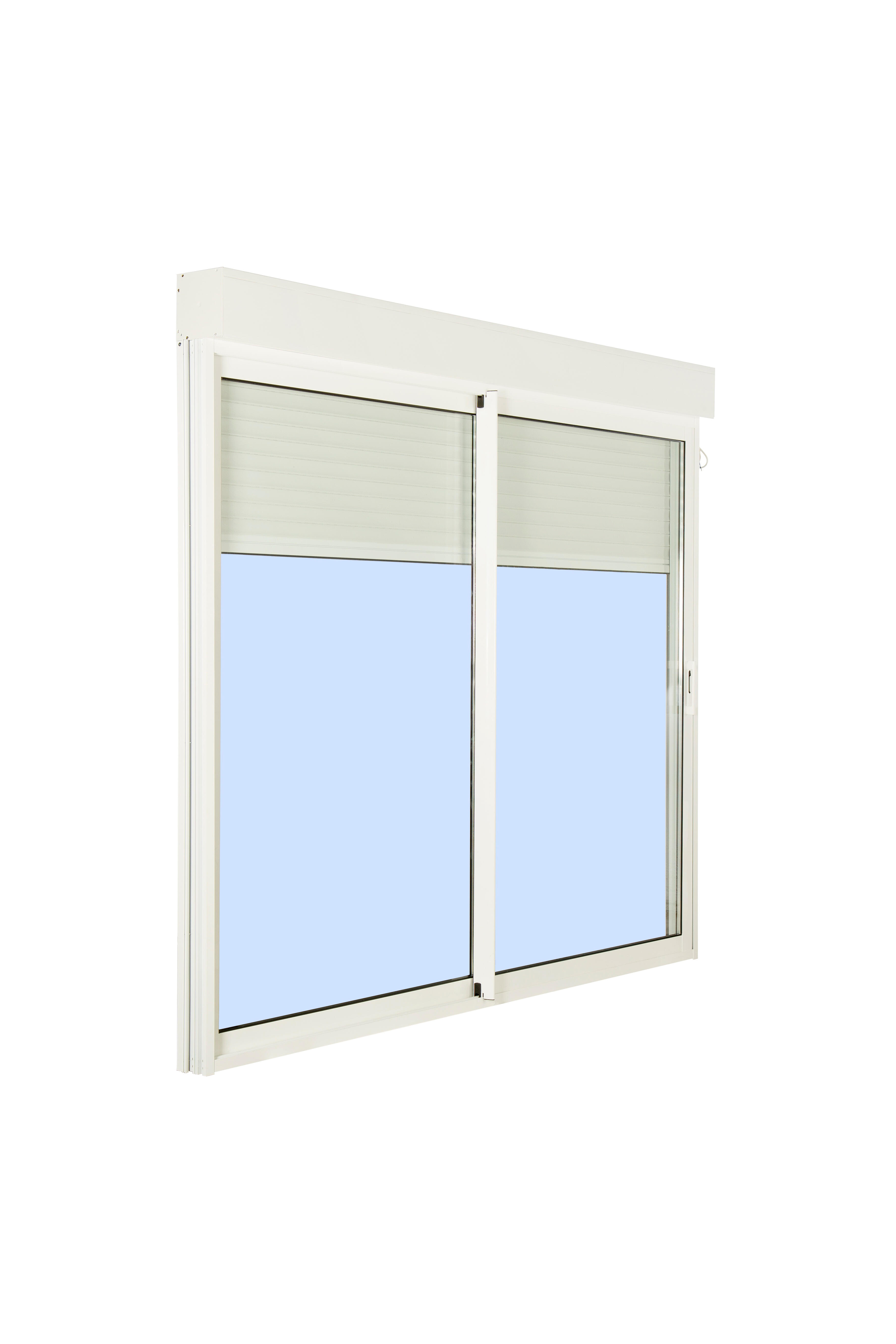 Baie vitrée 210 x 215 avec volet roulant au meilleur prix | Bricoman